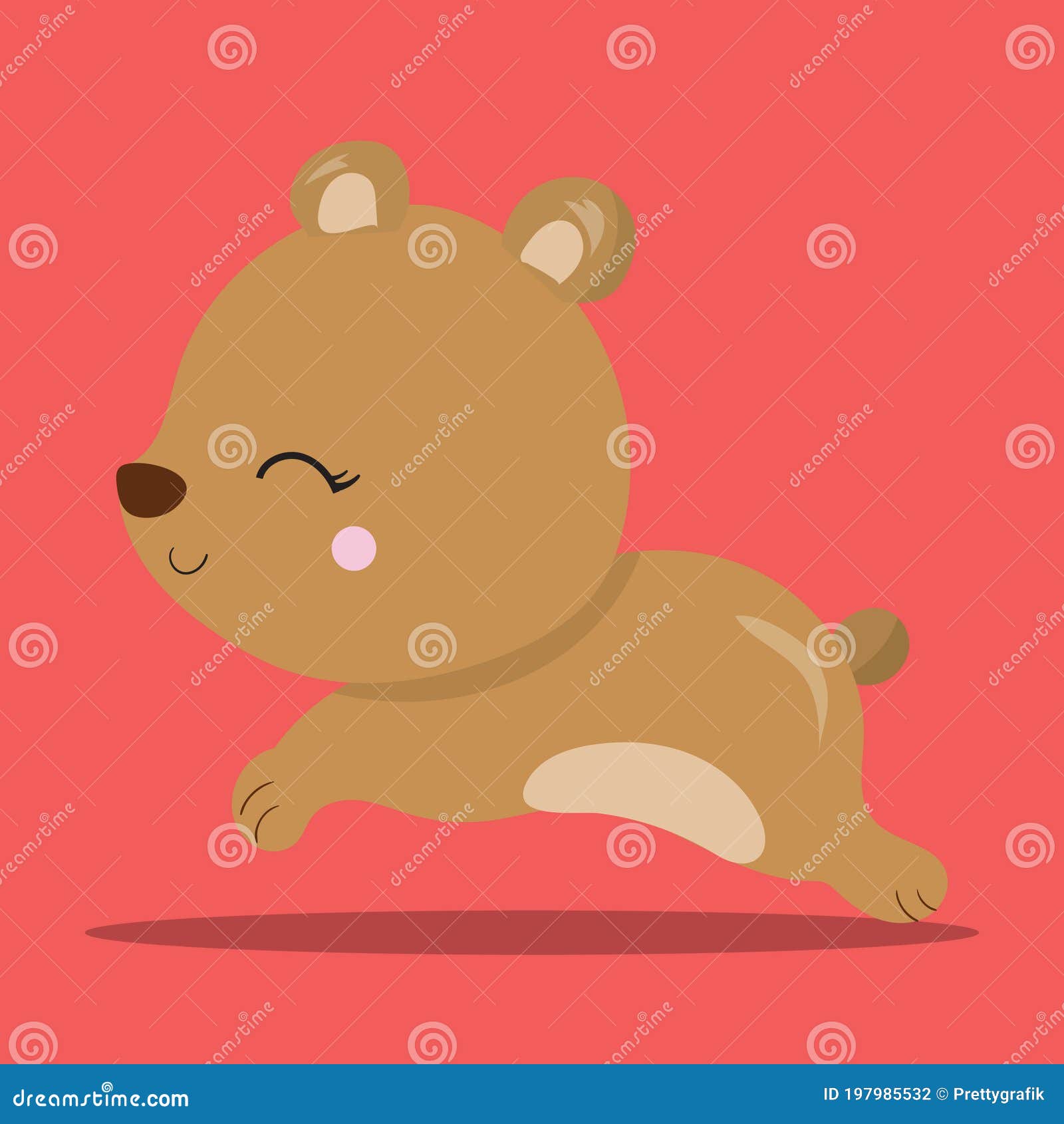 LITTLE BEAR RUN 07 stock vector. Illustration of cartoon - 197985532
