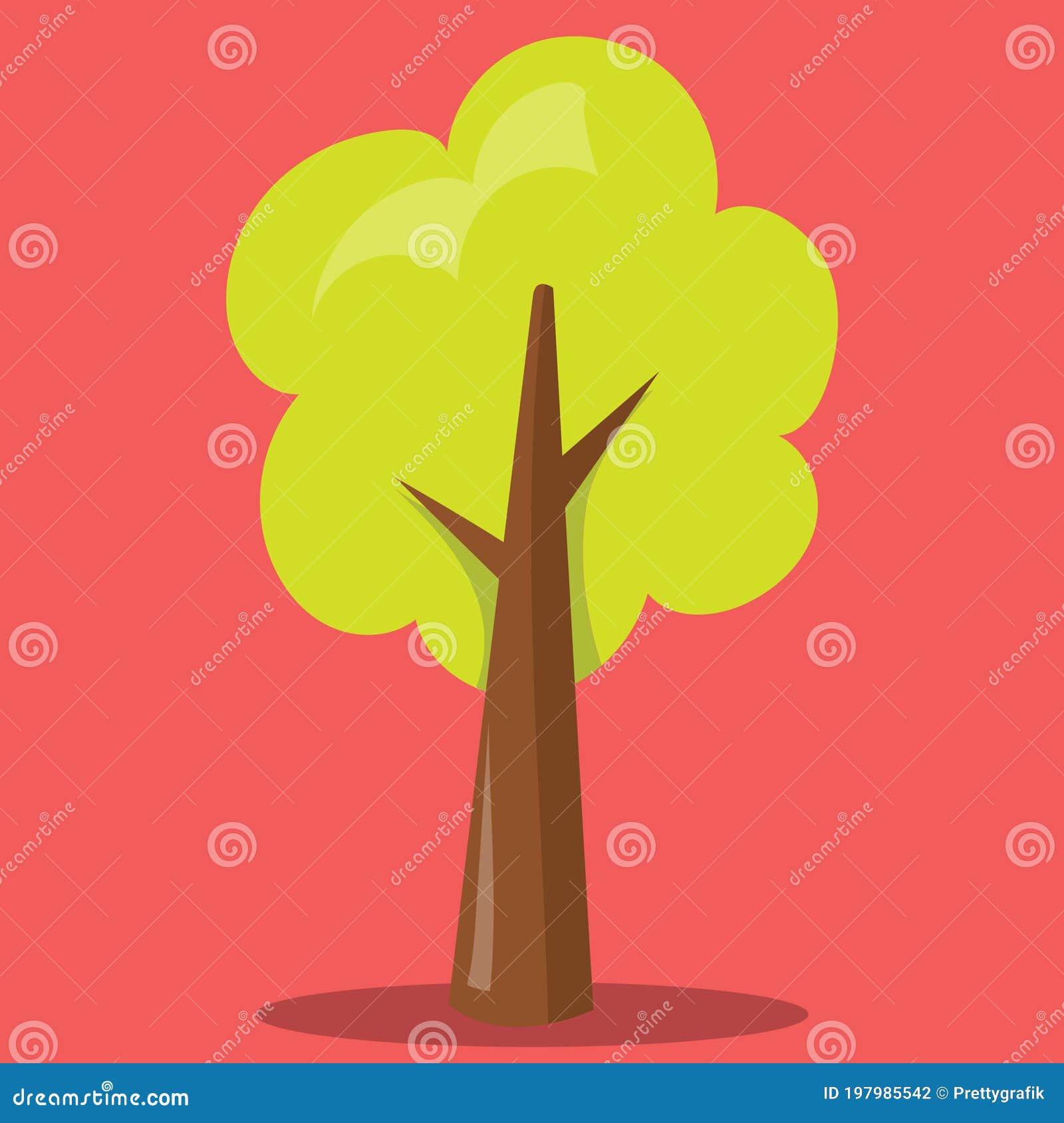 LITTLE BEAR TREE YELLOW 09 stock vector. Illustration of little - 197985542