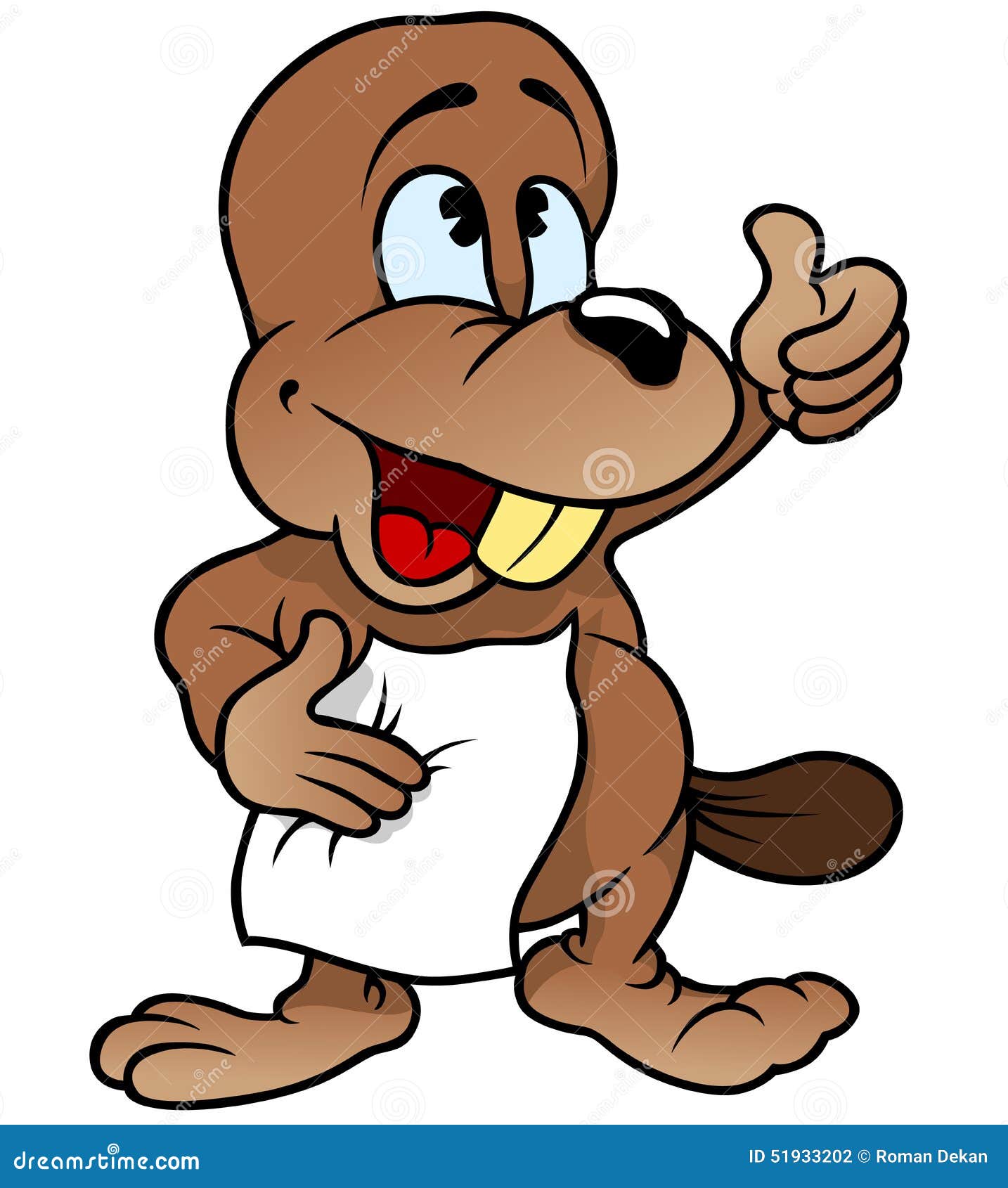 Little Beaver stock vector. Illustration of clip, drawing - 51933202