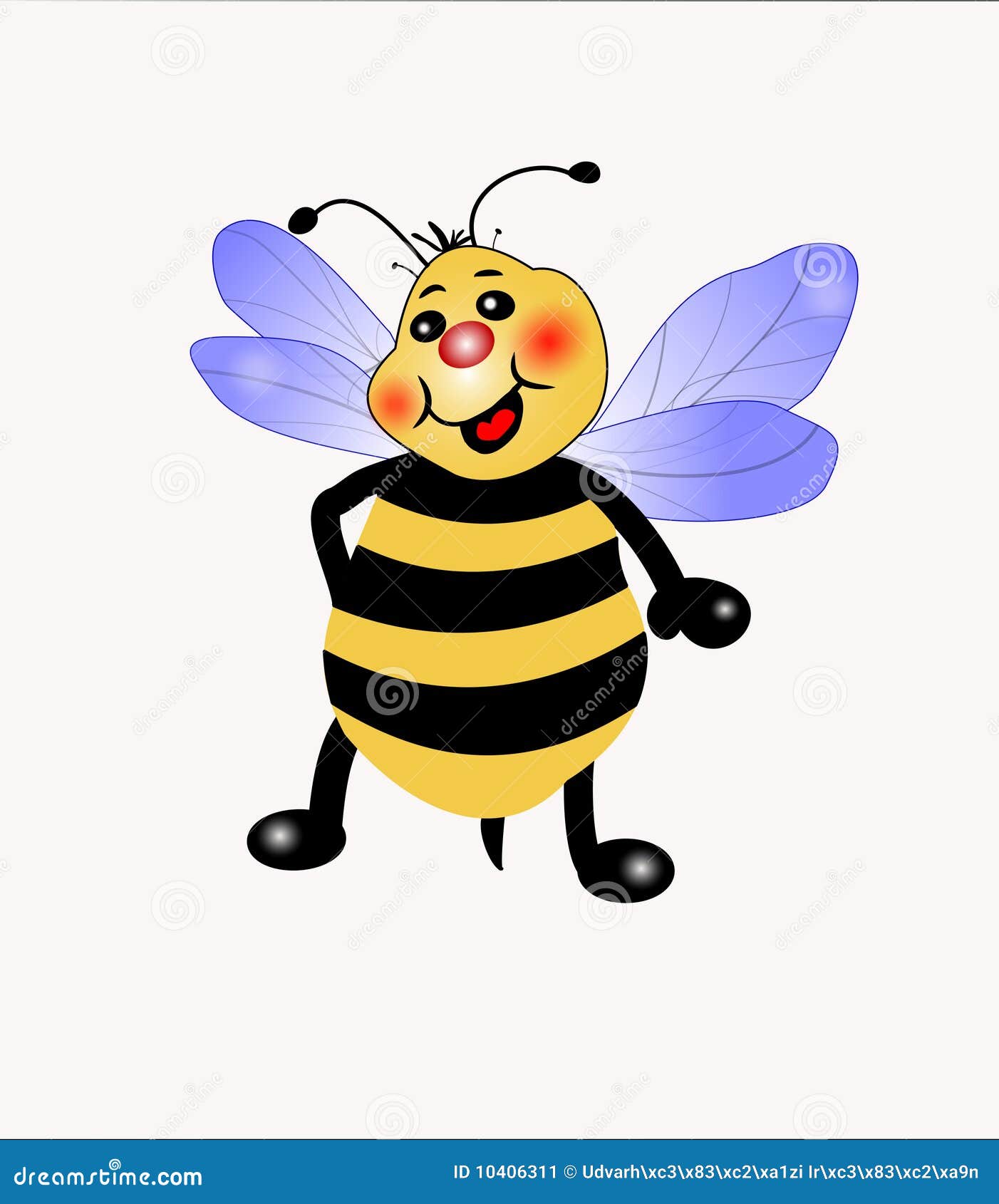 Little bee stock illustration. Illustration of kindergarten - 10406311