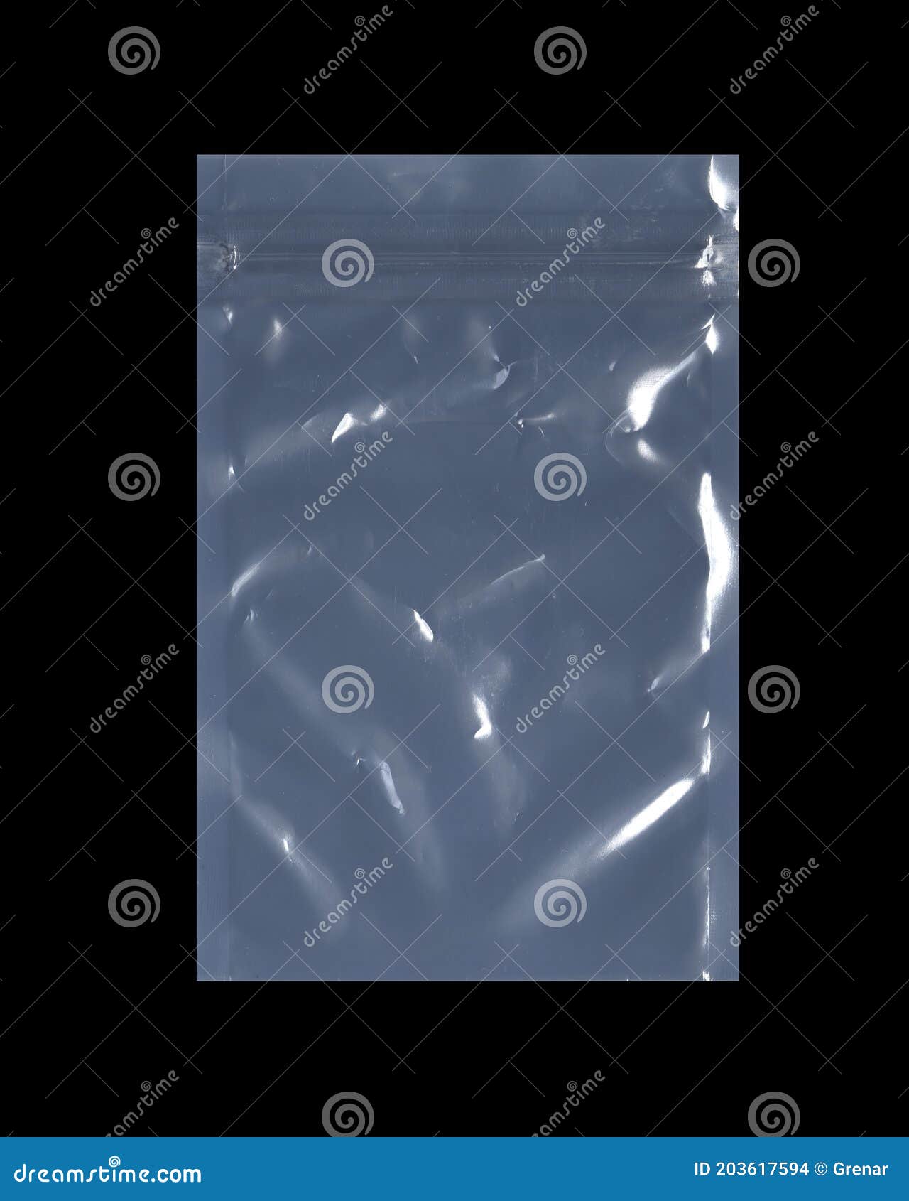 Bag Little Plastic Opaque Rectangle Stock Photo - Image of gray ...
