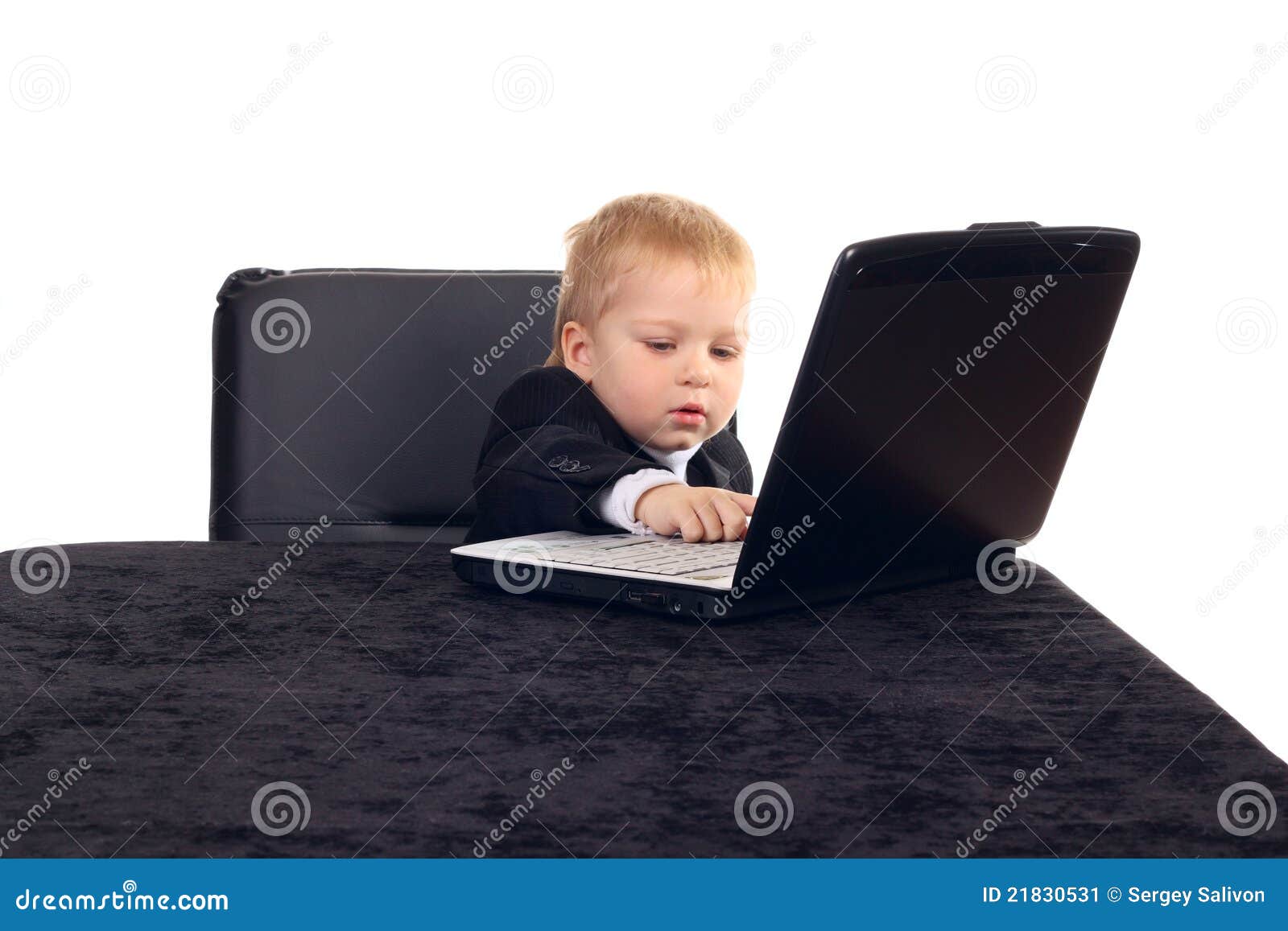 Little big boss stock image. Image of curiosity, concentration - 21830531