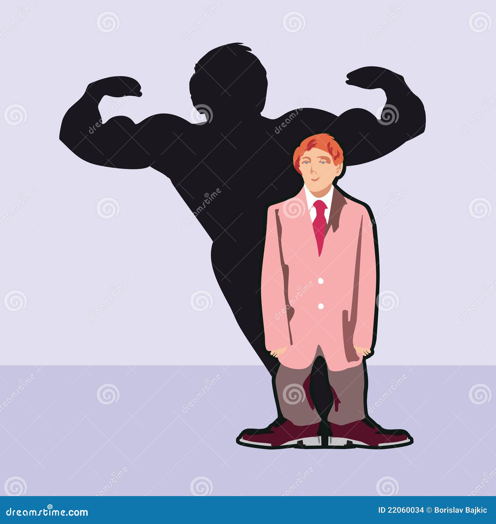 A little big man stock vector. Illustration of businessman - 22060034