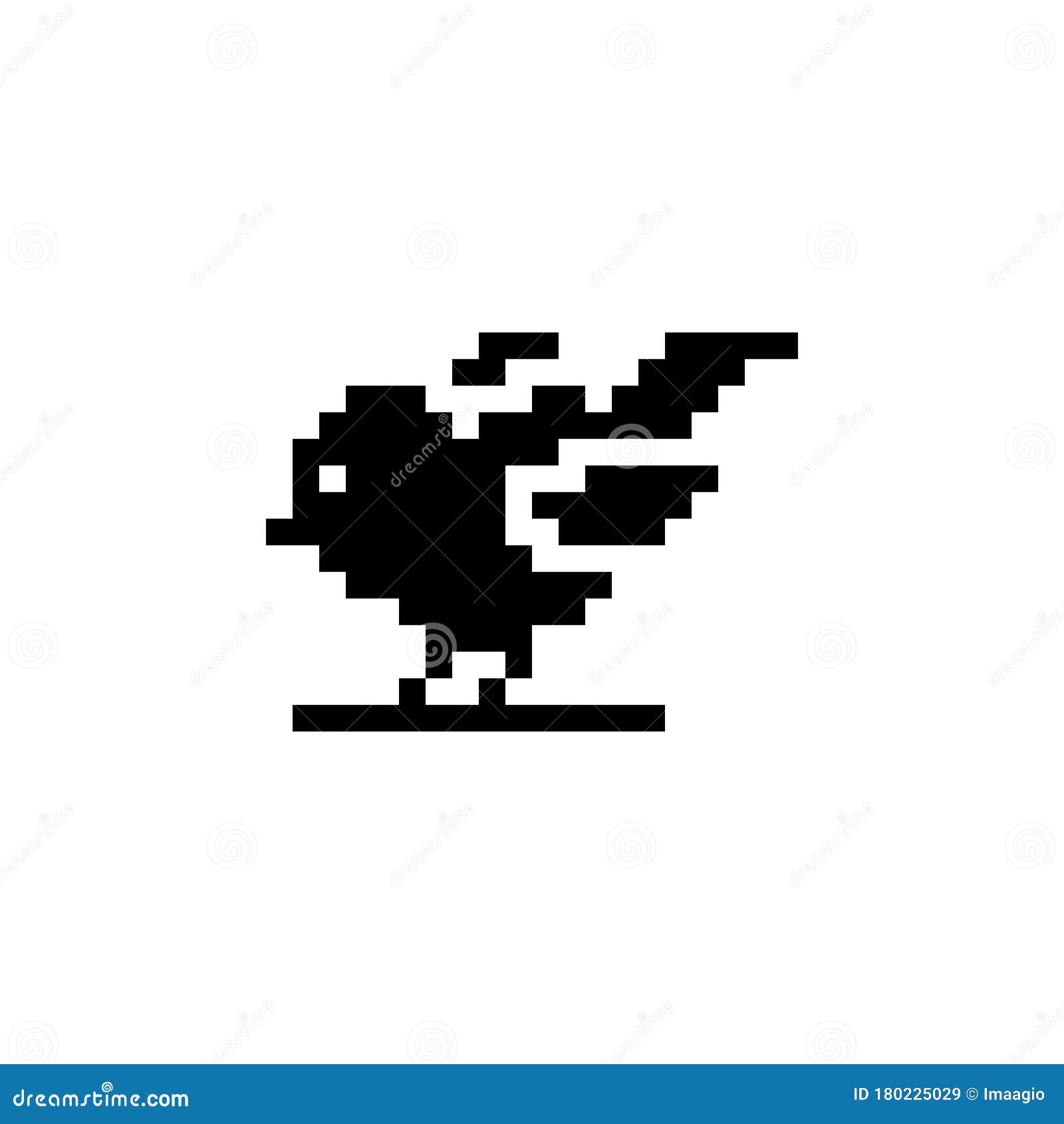 Little Bird. Pixel Icon. Animal Vector Illustration Stock Vector ...