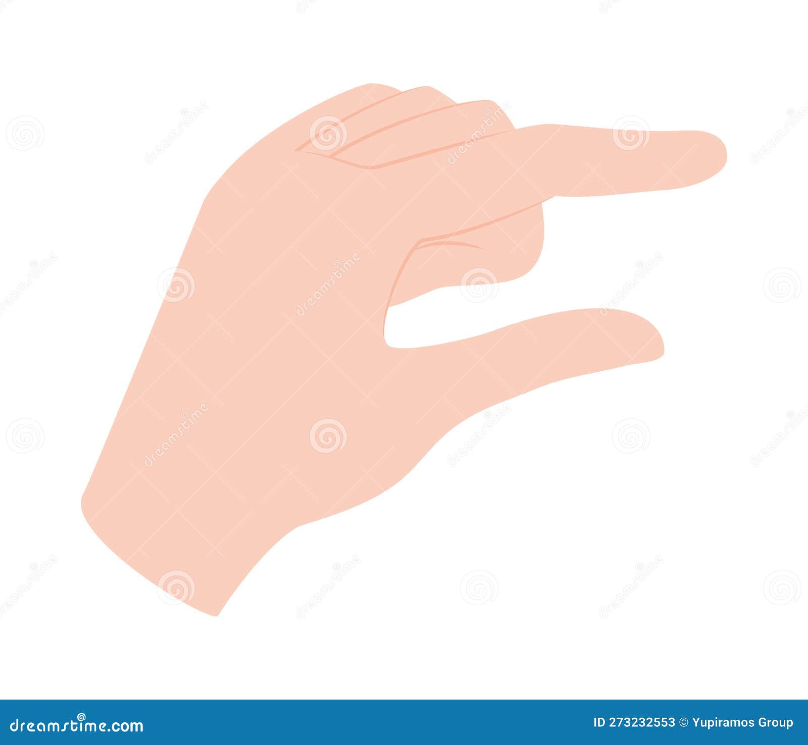 Little bit hand stock vector. Illustration of communication - 273232553