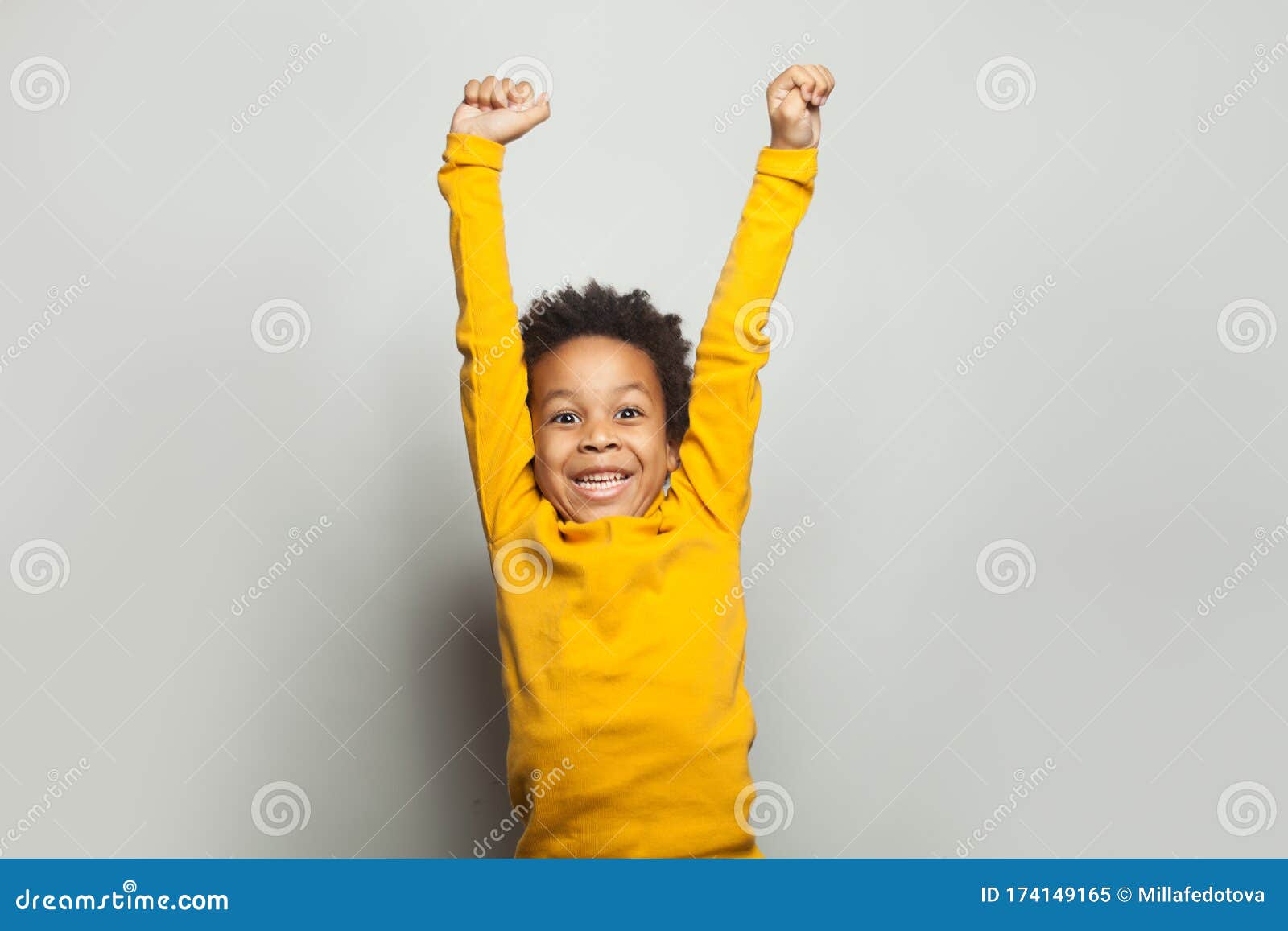 Excited Black Child