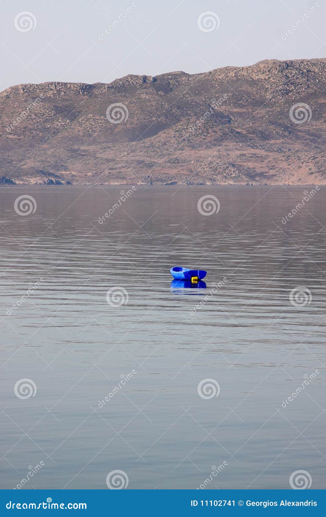Little Blue Boat stock image. Image of boat, azure, aegean - 11102741