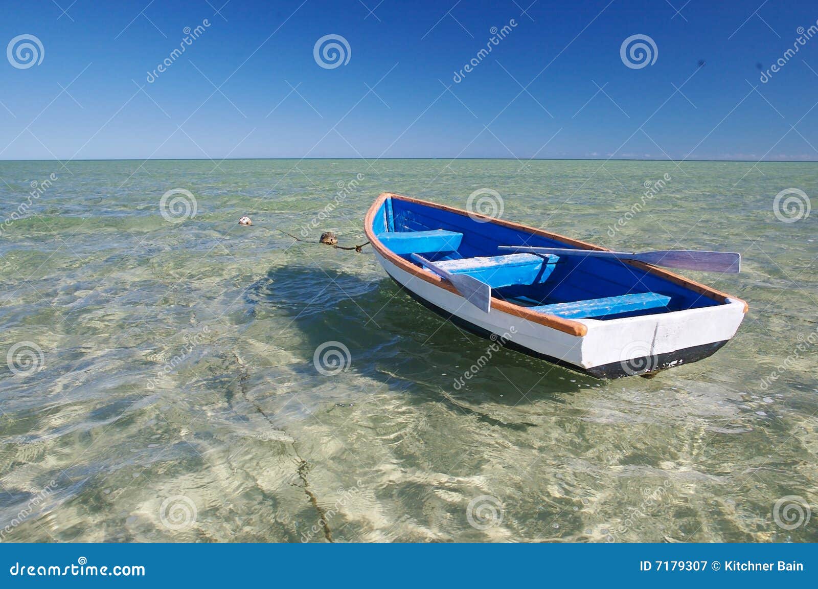 Little Blue Boat stock image. Image of scapes, coastal - 7179307