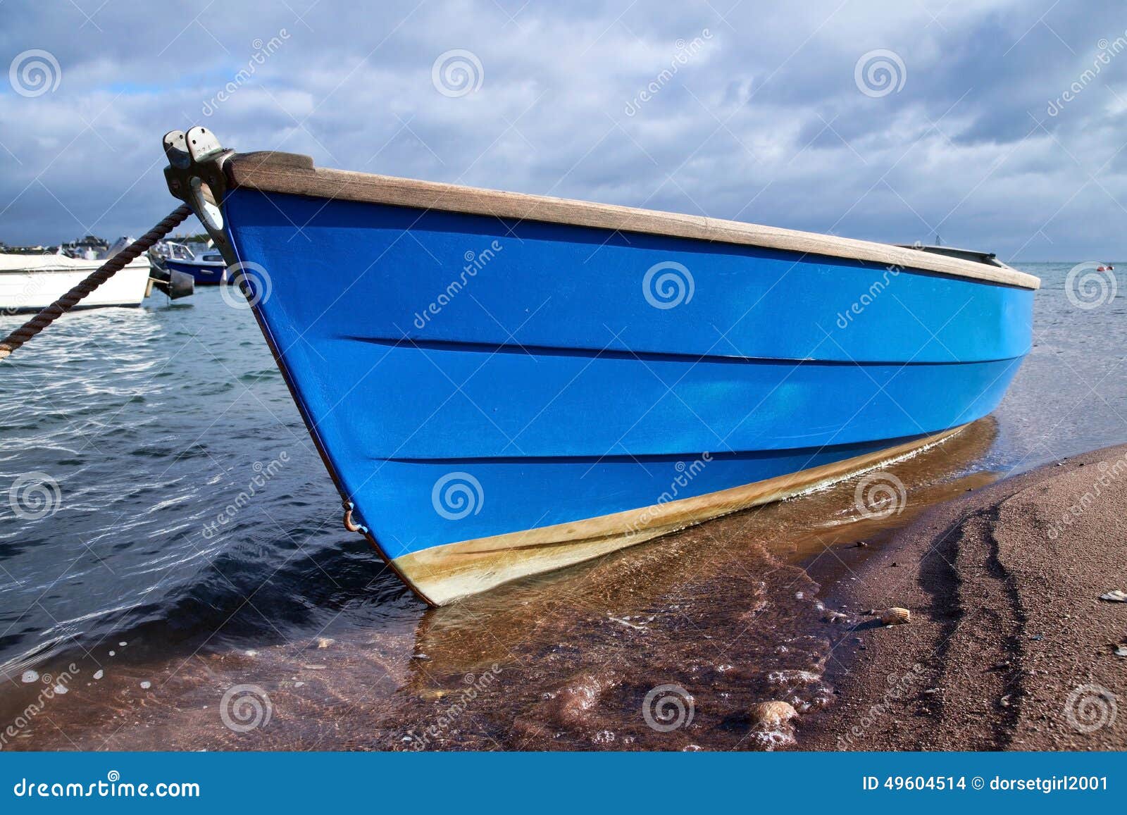 Little Blue Boat stock photo. Image of jan2015, little - 49604514