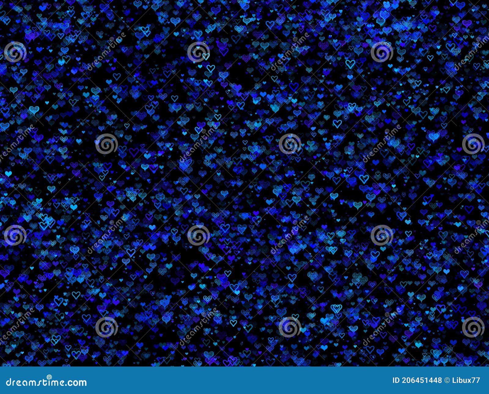 Little Blue Hearts Background Wallpaper Stock Photo - Image of color ...