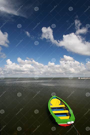 Little boat stock image. Image of level, pretty, anchored - 6477965