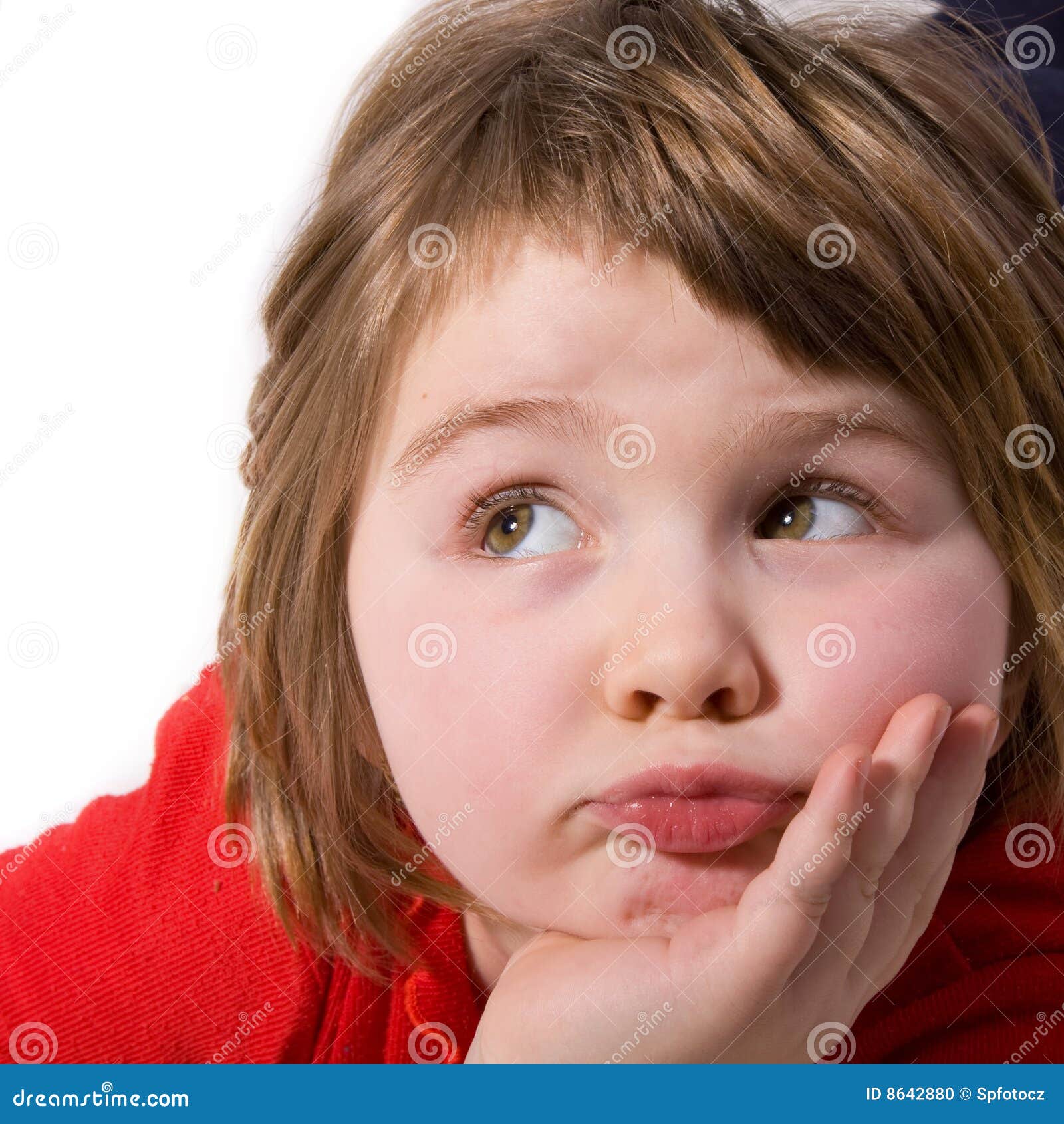 Little bored girl stock photo. Image of interest, childhood - 8642880