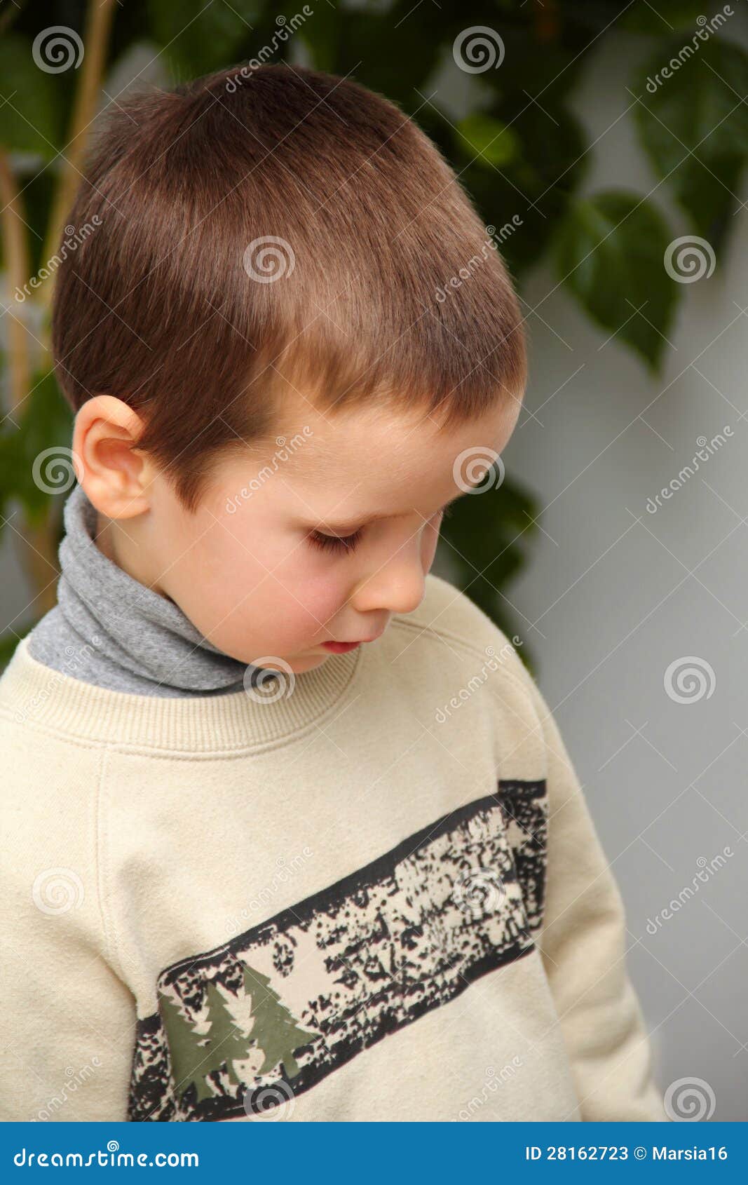 Sad little boy stock image. Image of cute, attractive - 28162723