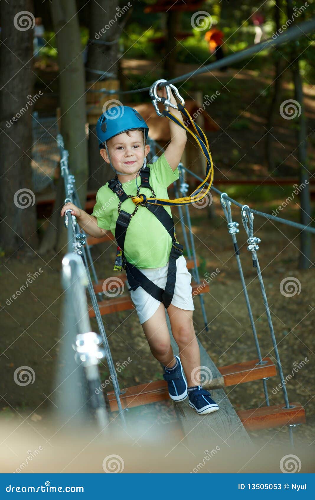 Little Boy In Adventure Park Stock Image - Image of bars, european ...