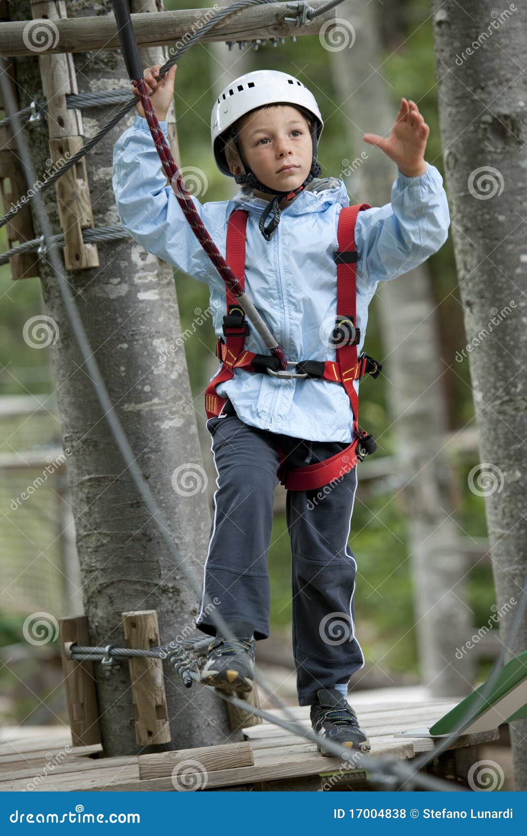 Little Boy in Adventure Park Stock Photo - Image of cute, pursuit: 17004838