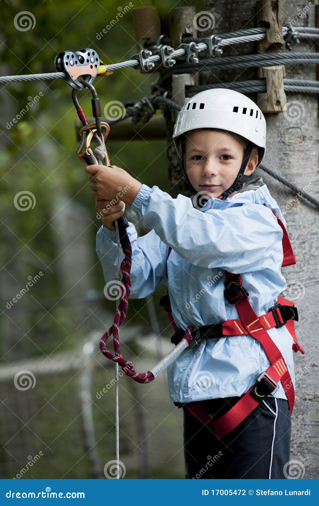 Little Boy In Adventure Park Stock Photography - Image: 17005472