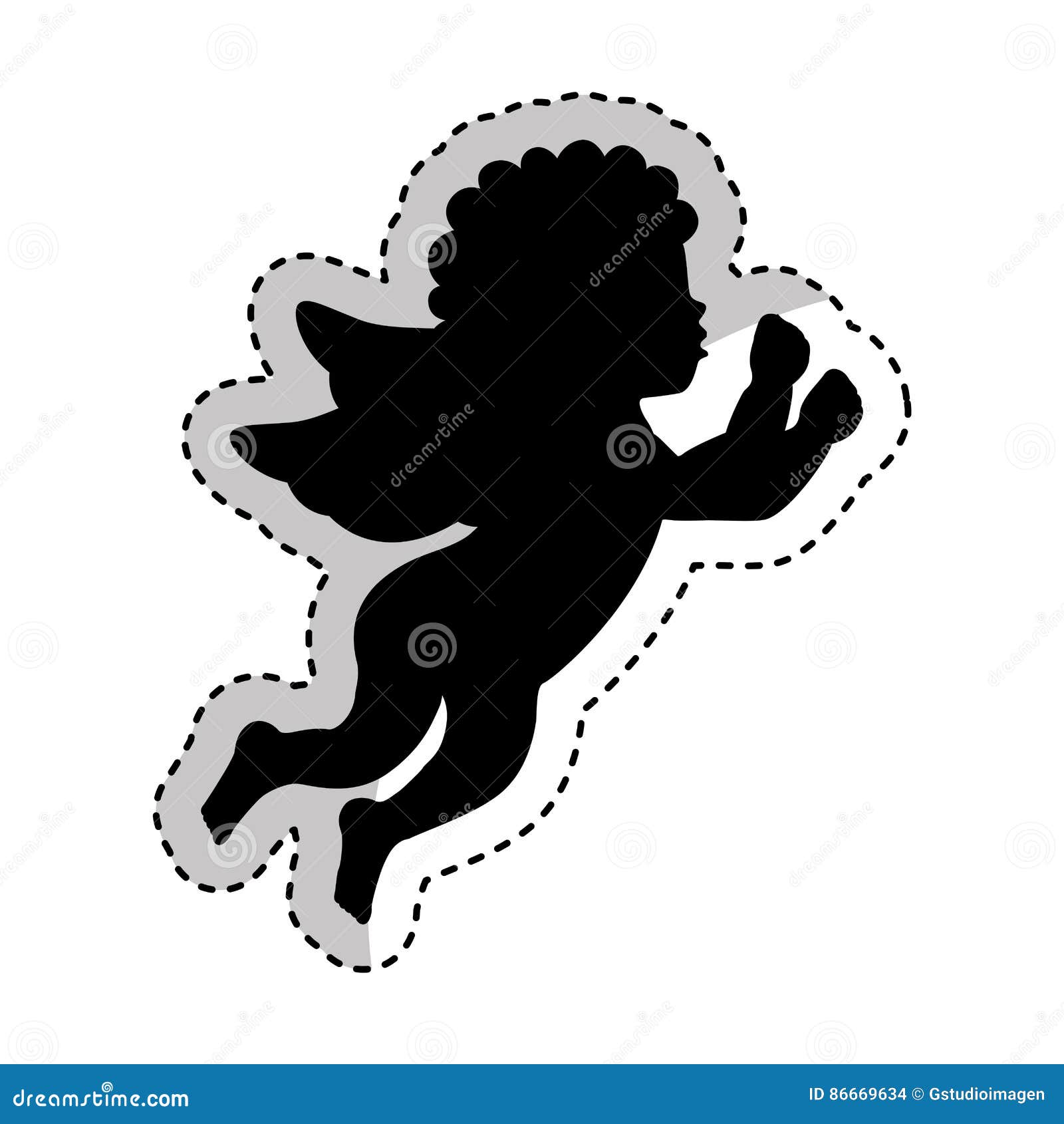 Little boy angel character stock vector. Illustration of angel - 86669634
