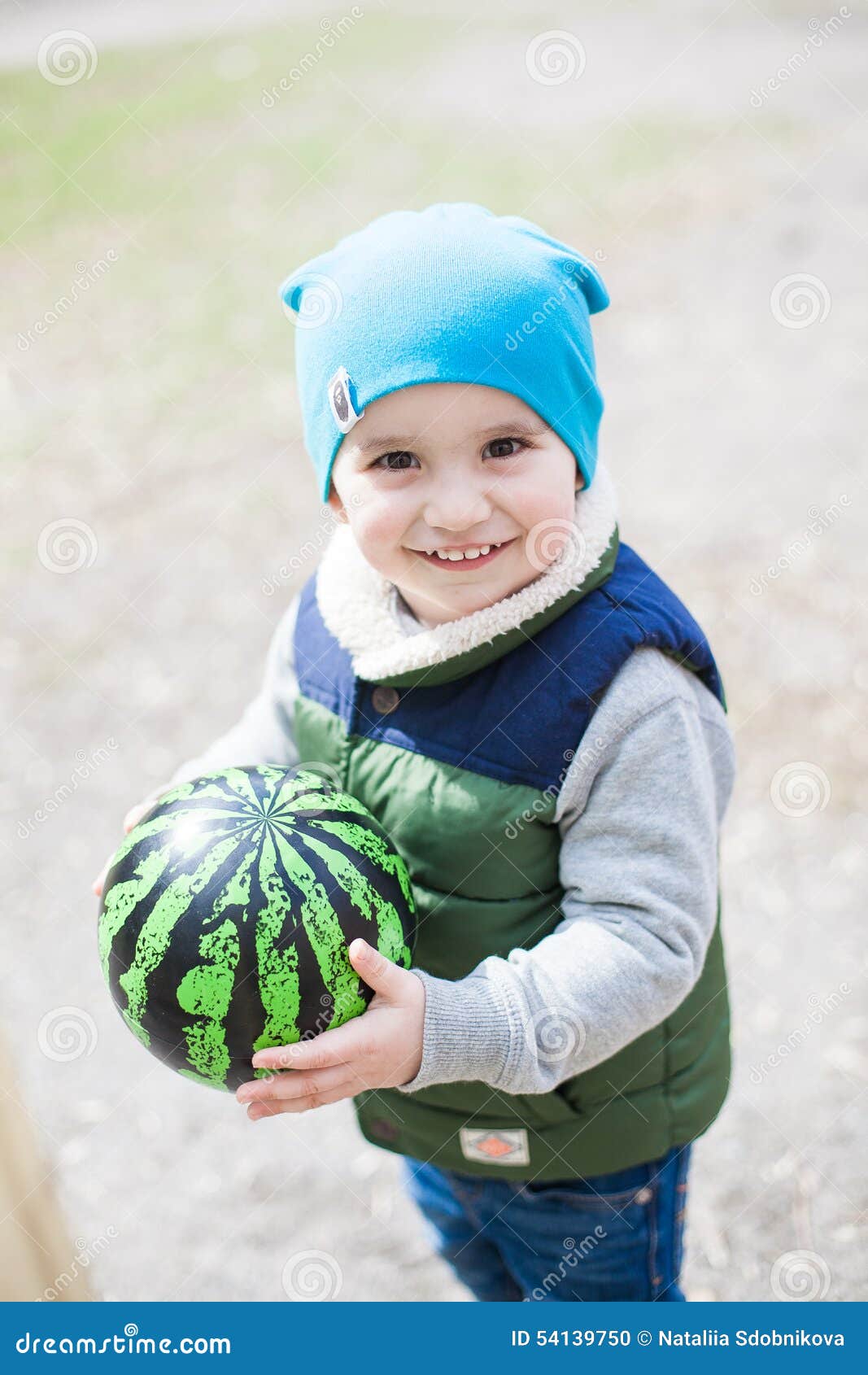 Little boy with ball stock photo. Image of education - 54139750