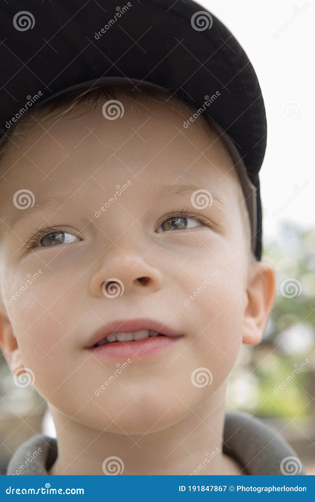 Little Boy in Baseball Cap stock image. Image of competition - 191847867