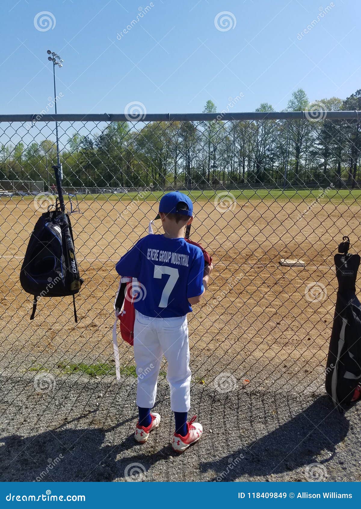Little Boy at a Baseball Game Editorial Stock Image - Image of ready ...