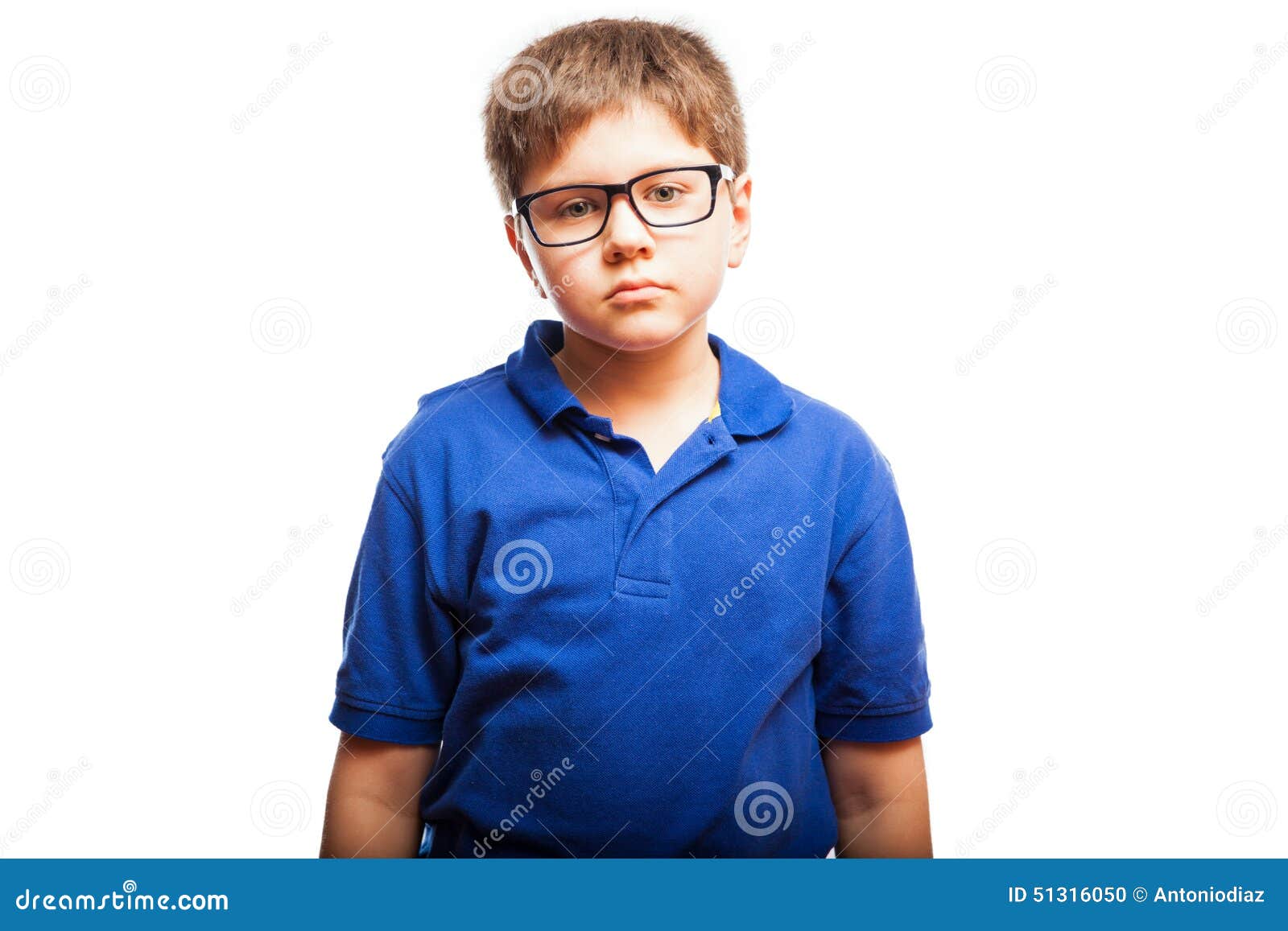Little Boy with Blank Expression Stock Photo - Image of raced, male ...