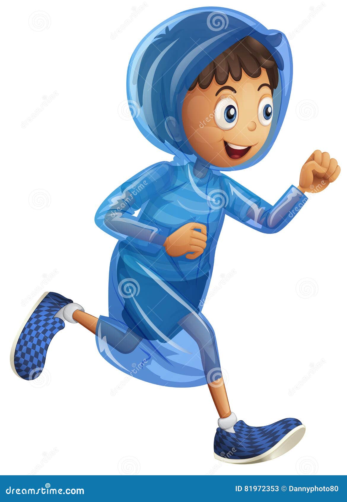 Boy With Raincoat Royalty-Free Cartoon | CartoonDealer.com #16267298
