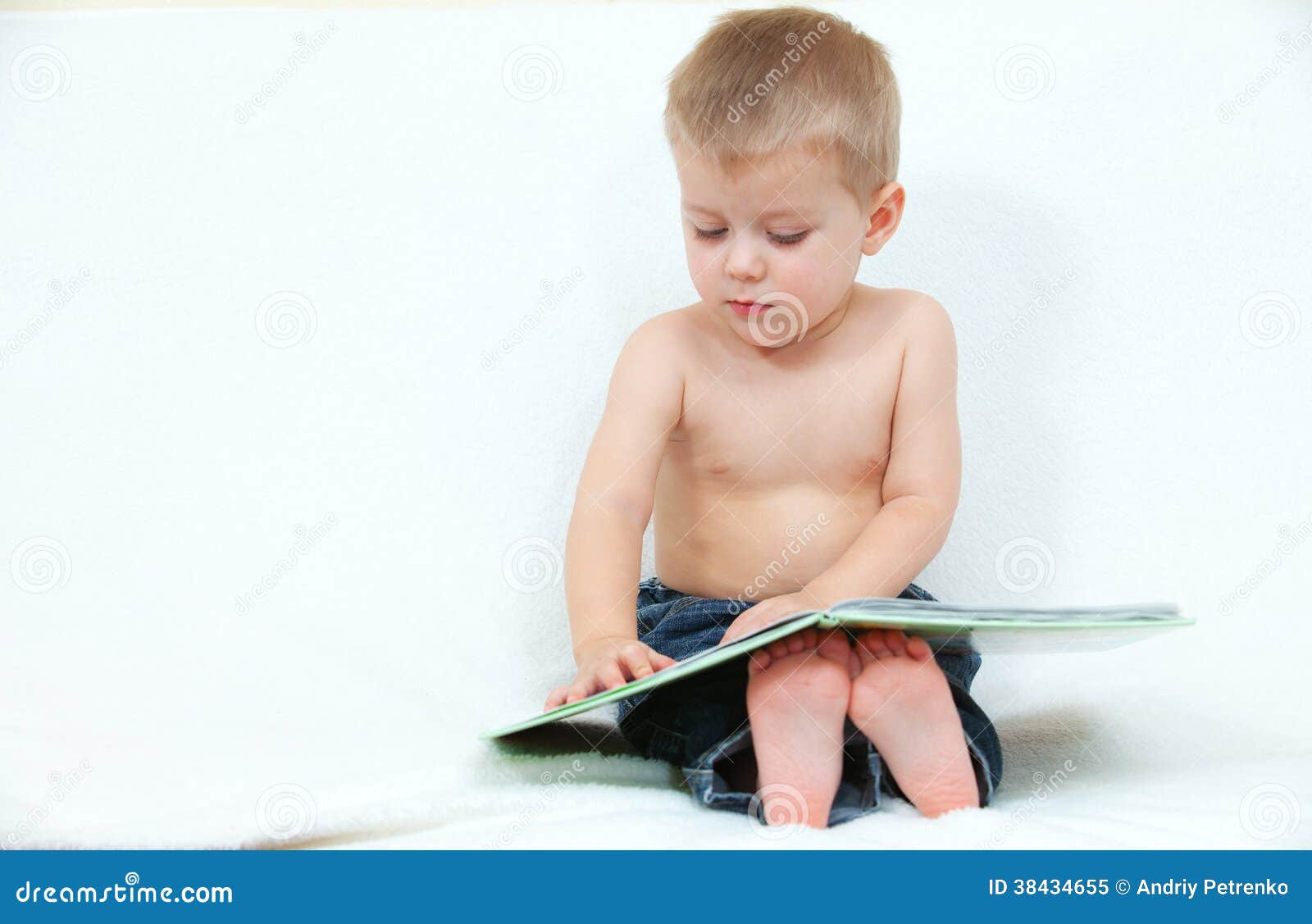 Little boy with a book stock image. Image of isolated - 38434655