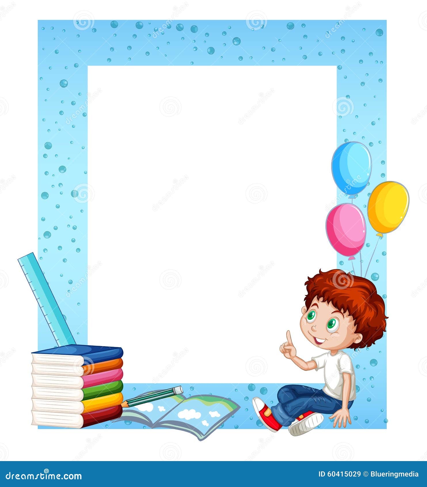 Little Boy Books Around Border Stock Illustrations – 2 Little Boy Books ...