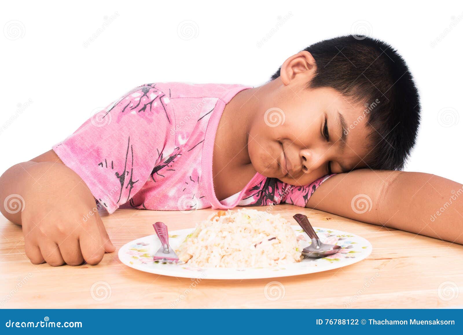 Little boy bored with food stock photo. Image of healthy - 76788122