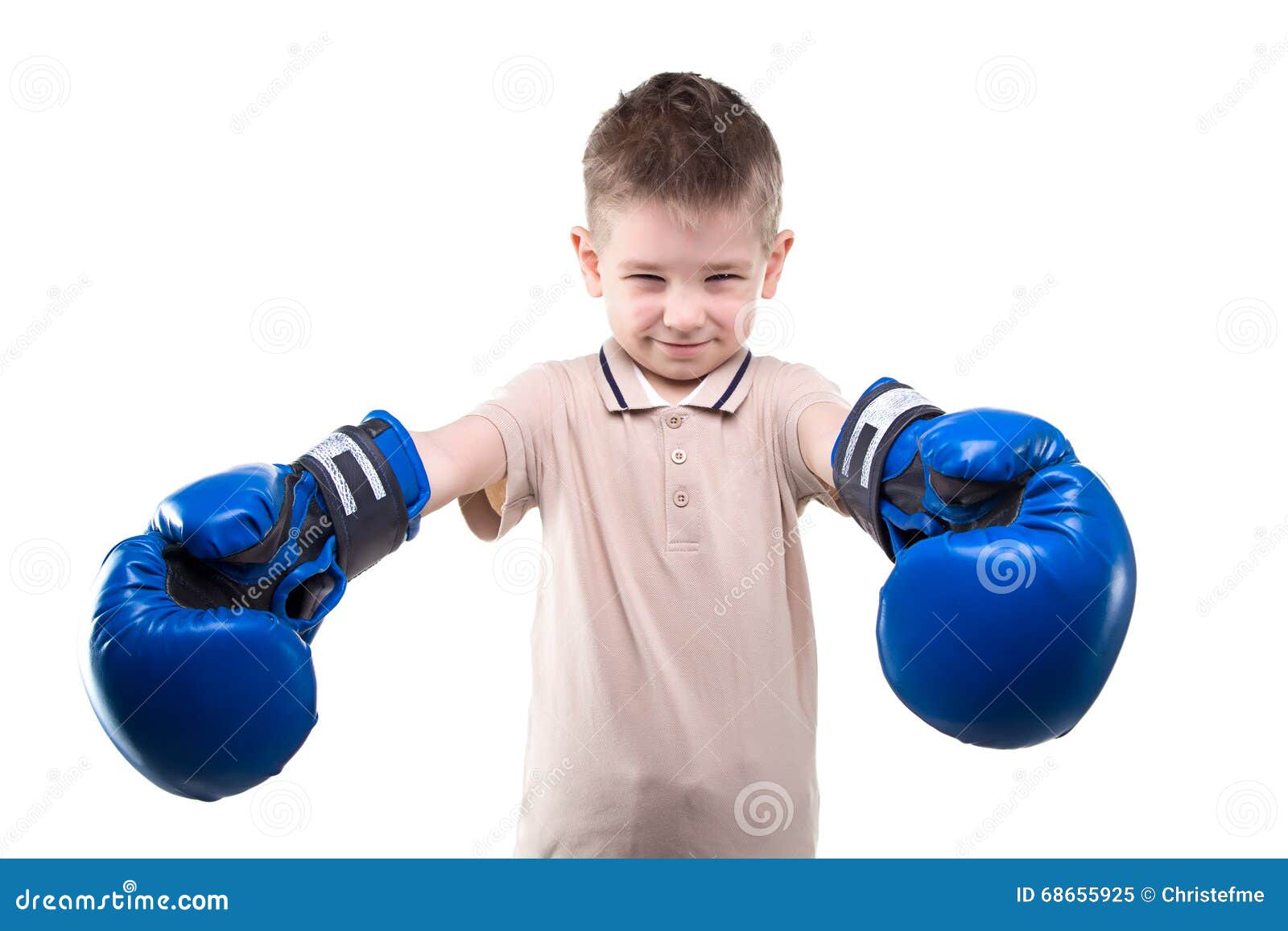 Little Boy with Boxing Gloves Stock Image - Image of sport, selfdefence ...