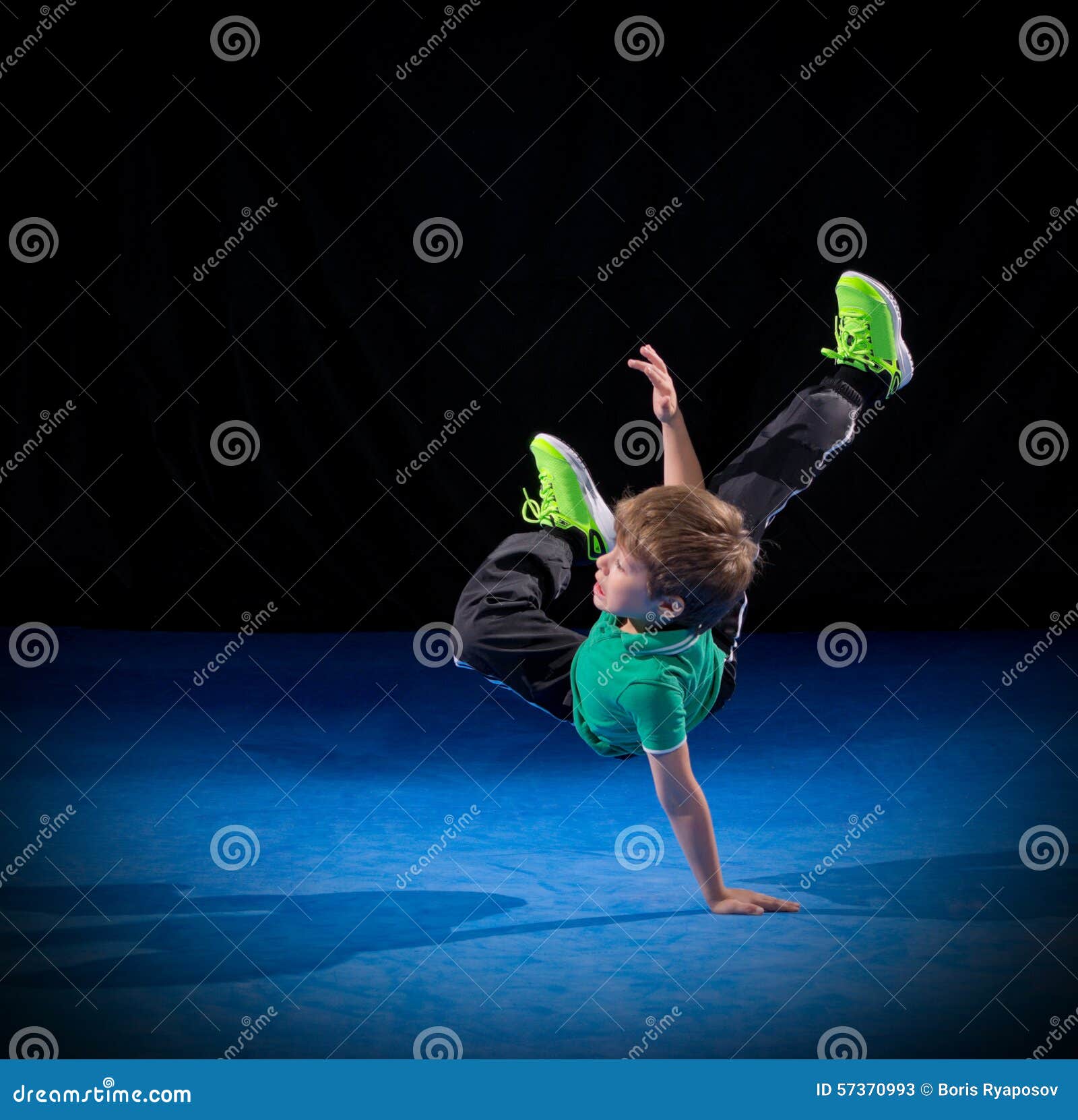 Little boy break dancer stock image. Image of exercising - 57370993