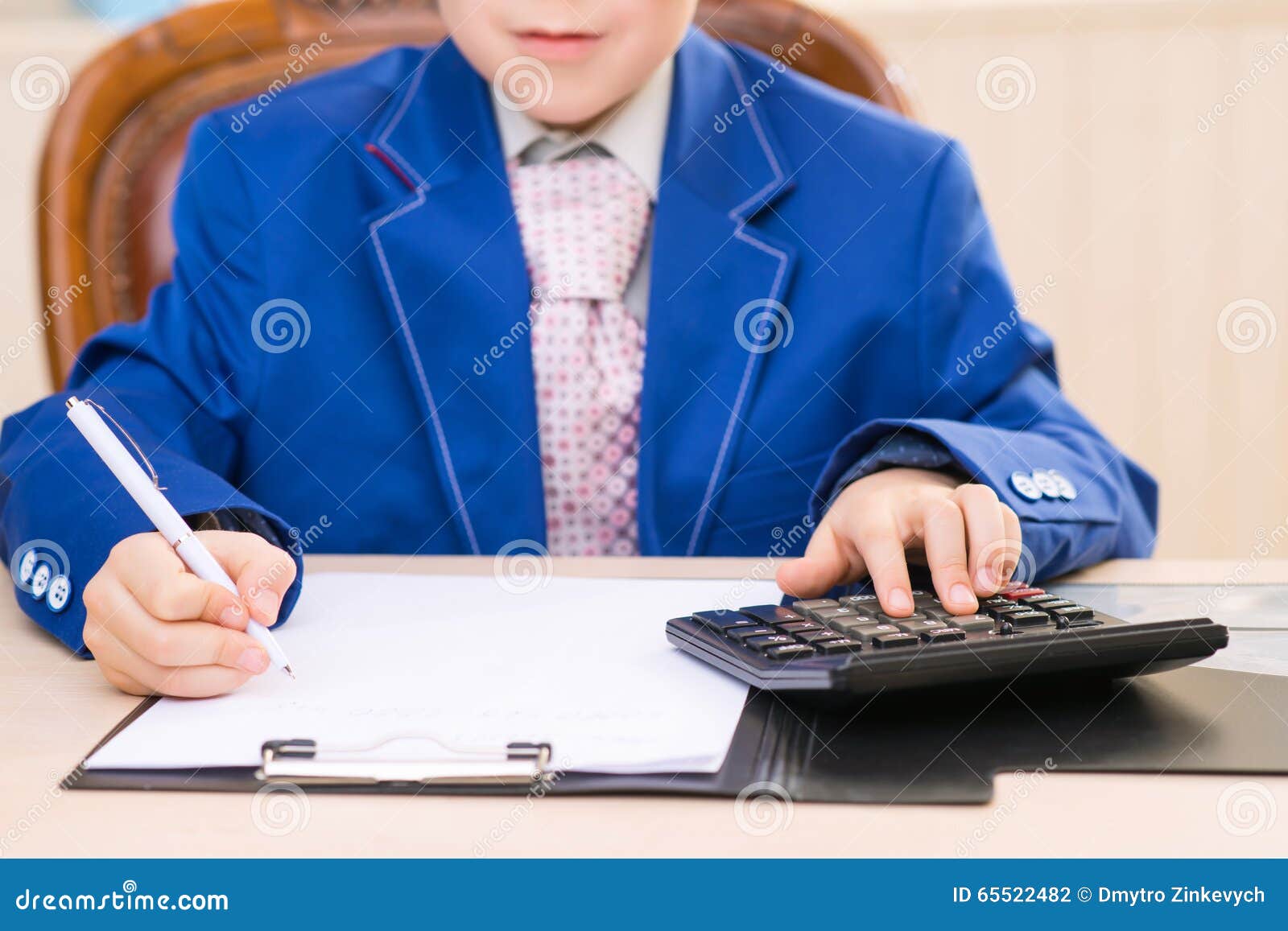 Little Boy is Busy Accounting Stock Photo - Image of look, individuals ...