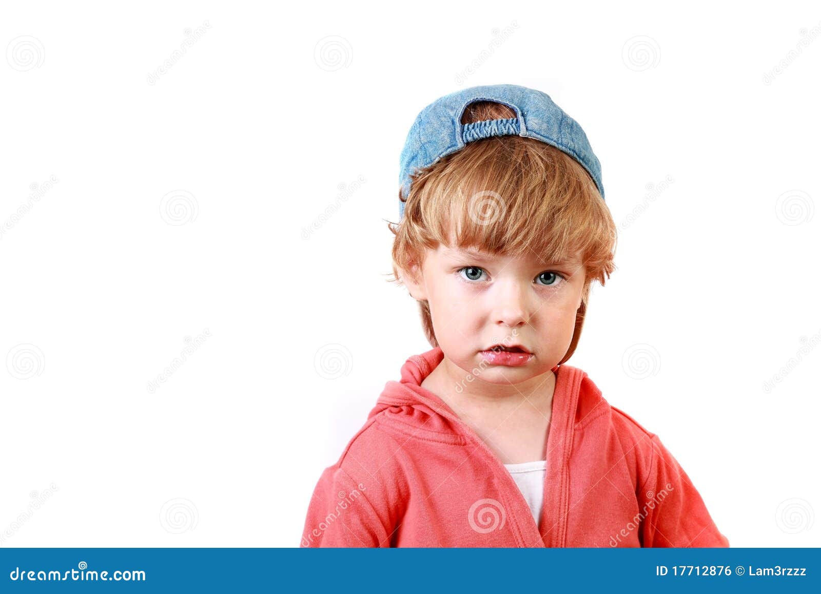 The little boy in a cap stock photo. Image of male, despair - 17712876
