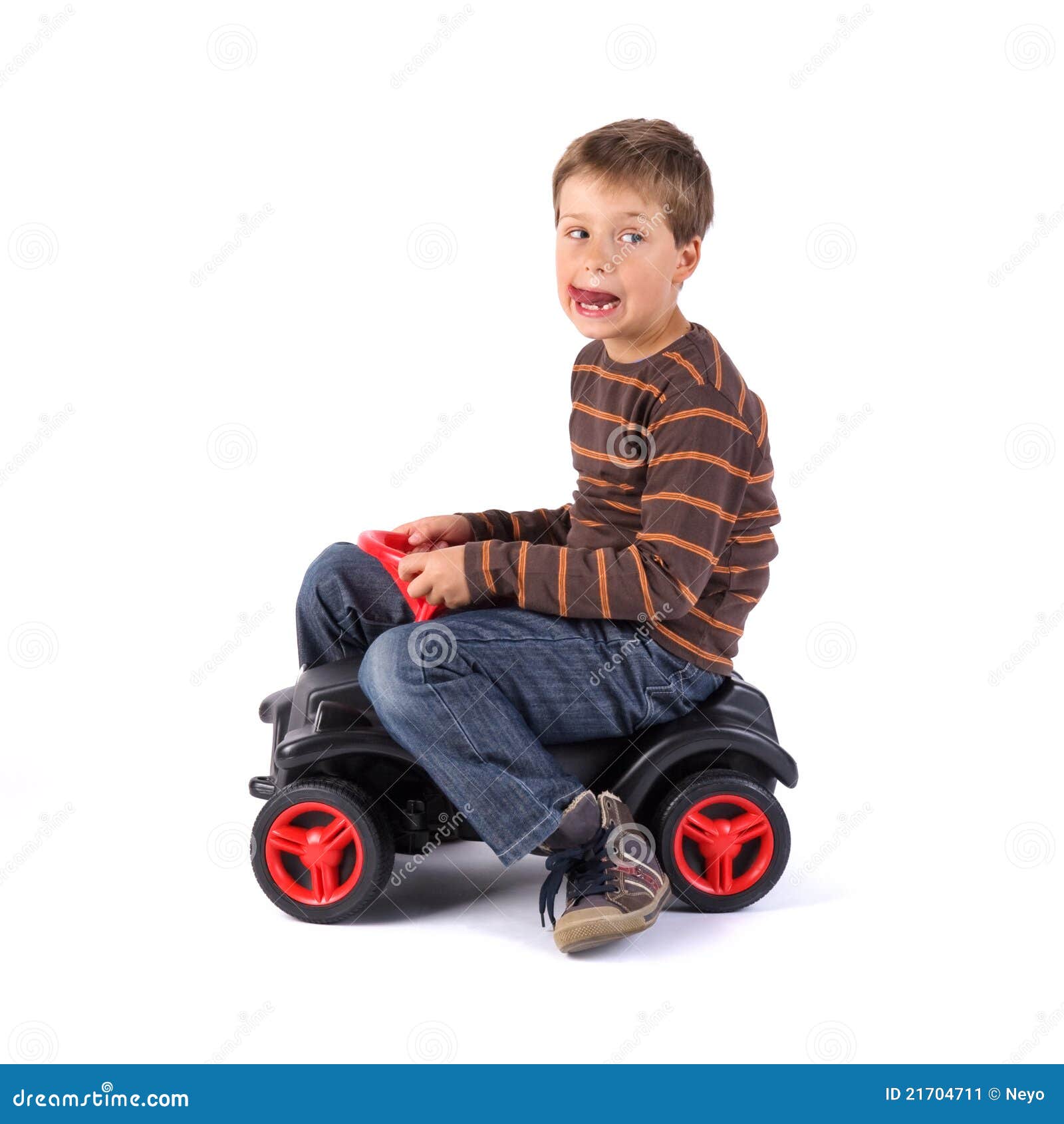 Little boy with car stock image. Image of facial, excited - 21704711