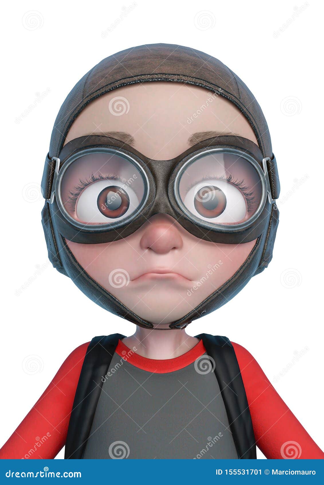 Little Boy Cartoon Grumpy Expression Stock Illustration - Illustration ...