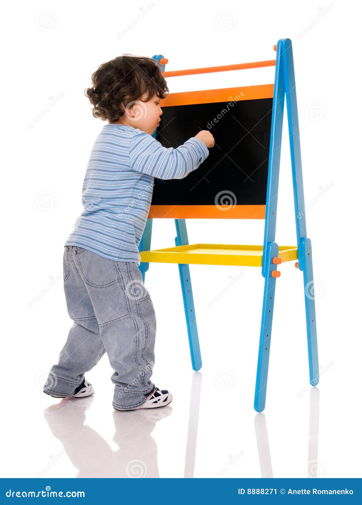 Little Boy with Chalkboard. Stock Image - Image of elementary, ethnic ...