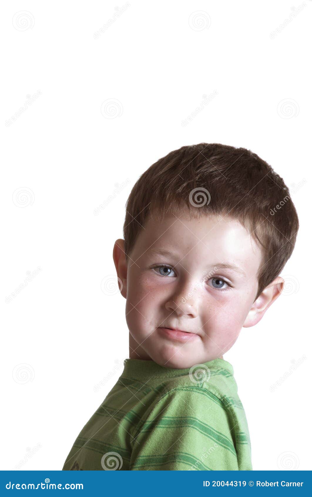 Little Boy with a Challenging Look Stock Image - Image of vertical ...