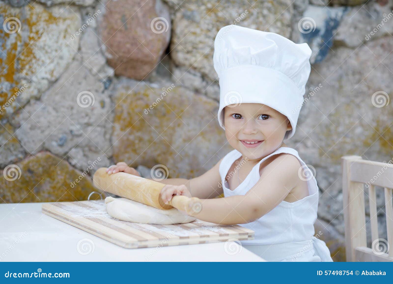 Little Boy with Chef Hat Cooking Stock Photo - Image of helper, cooking ...