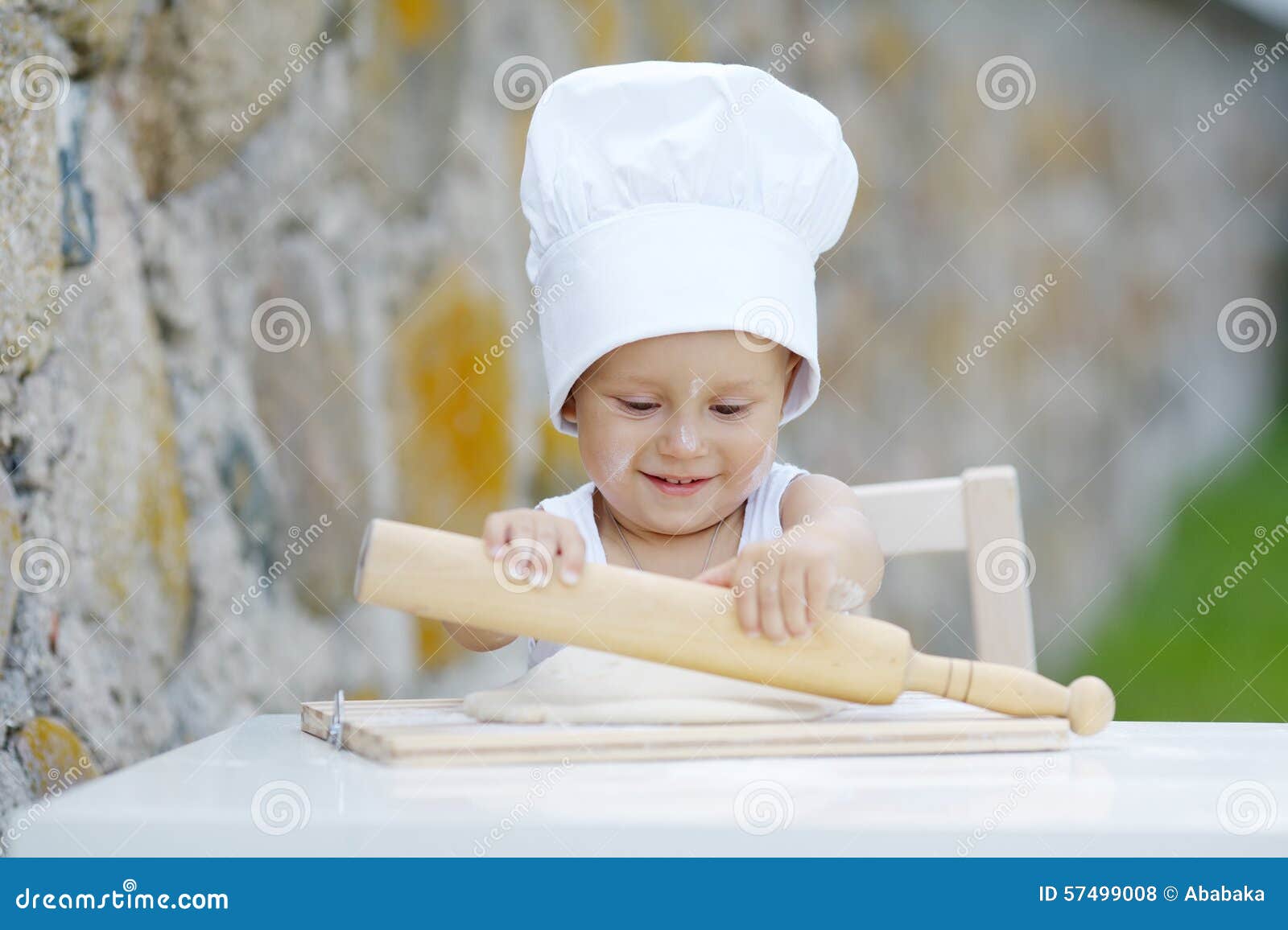 Little Boy with Chef Hat Cooking Stock Photo - Image of human, portrait ...