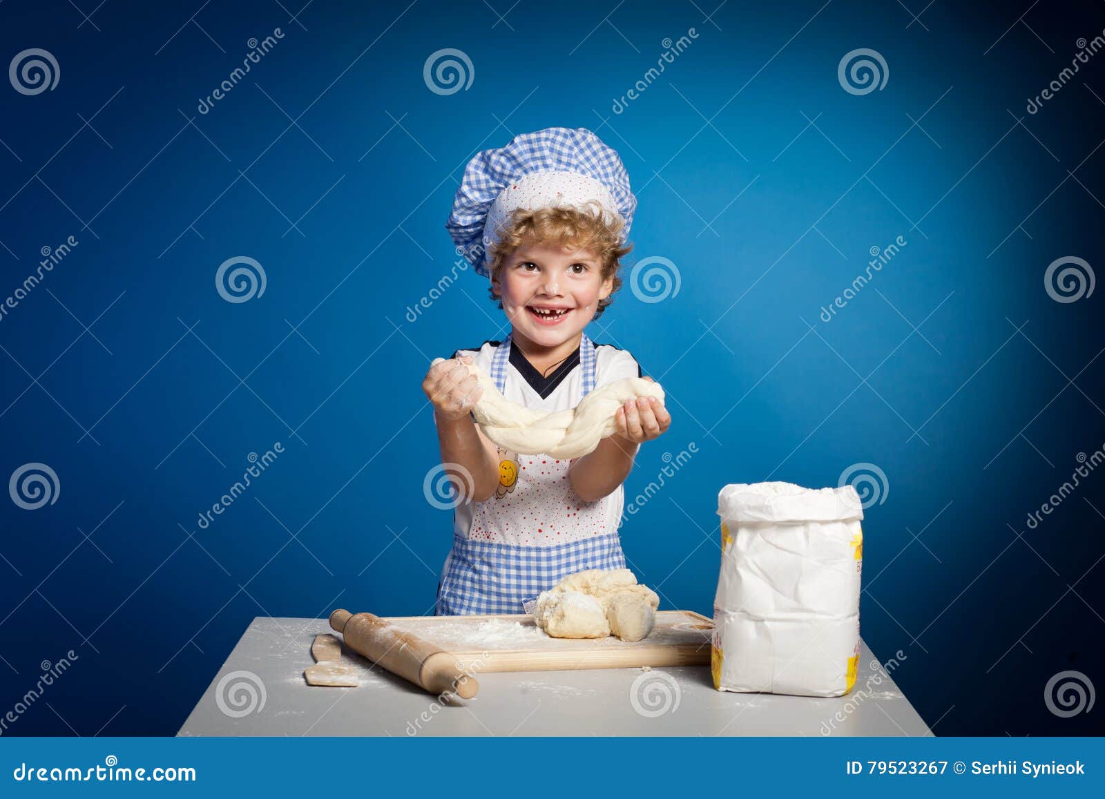 Little boy cook stock image. Image of little, food, prepare - 79523267