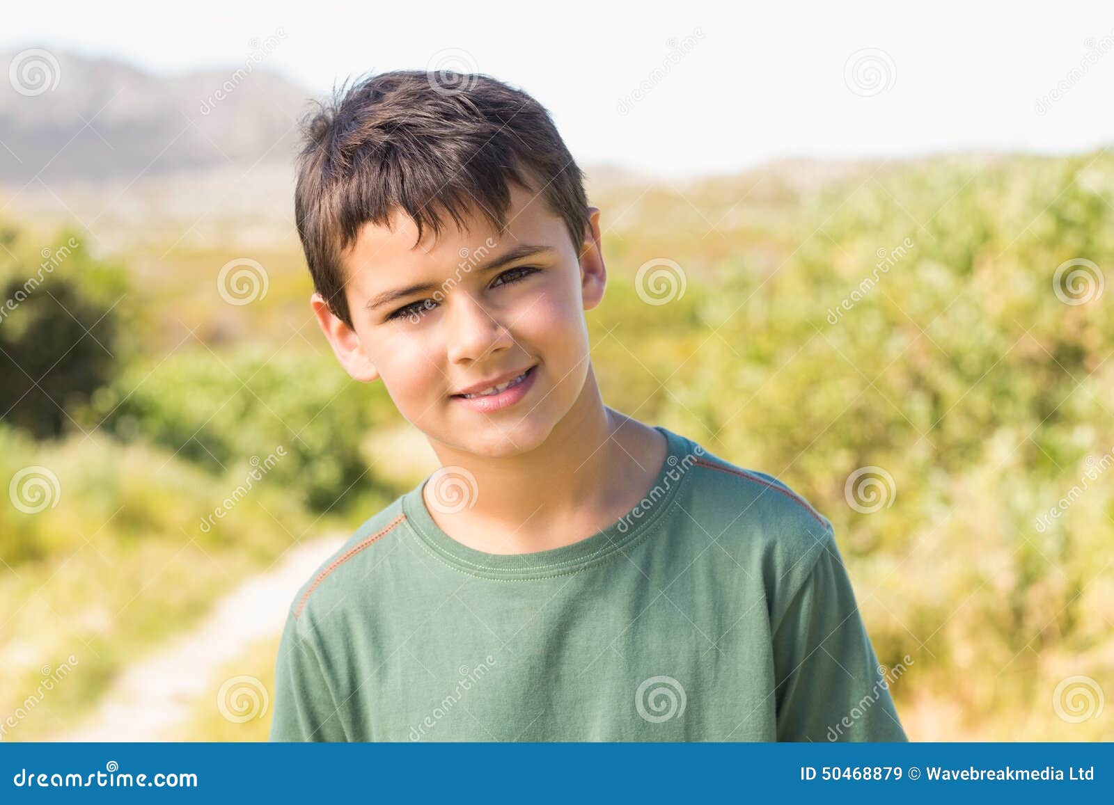 Little Boy in the Countryside Stock Image - Image of freedom ...