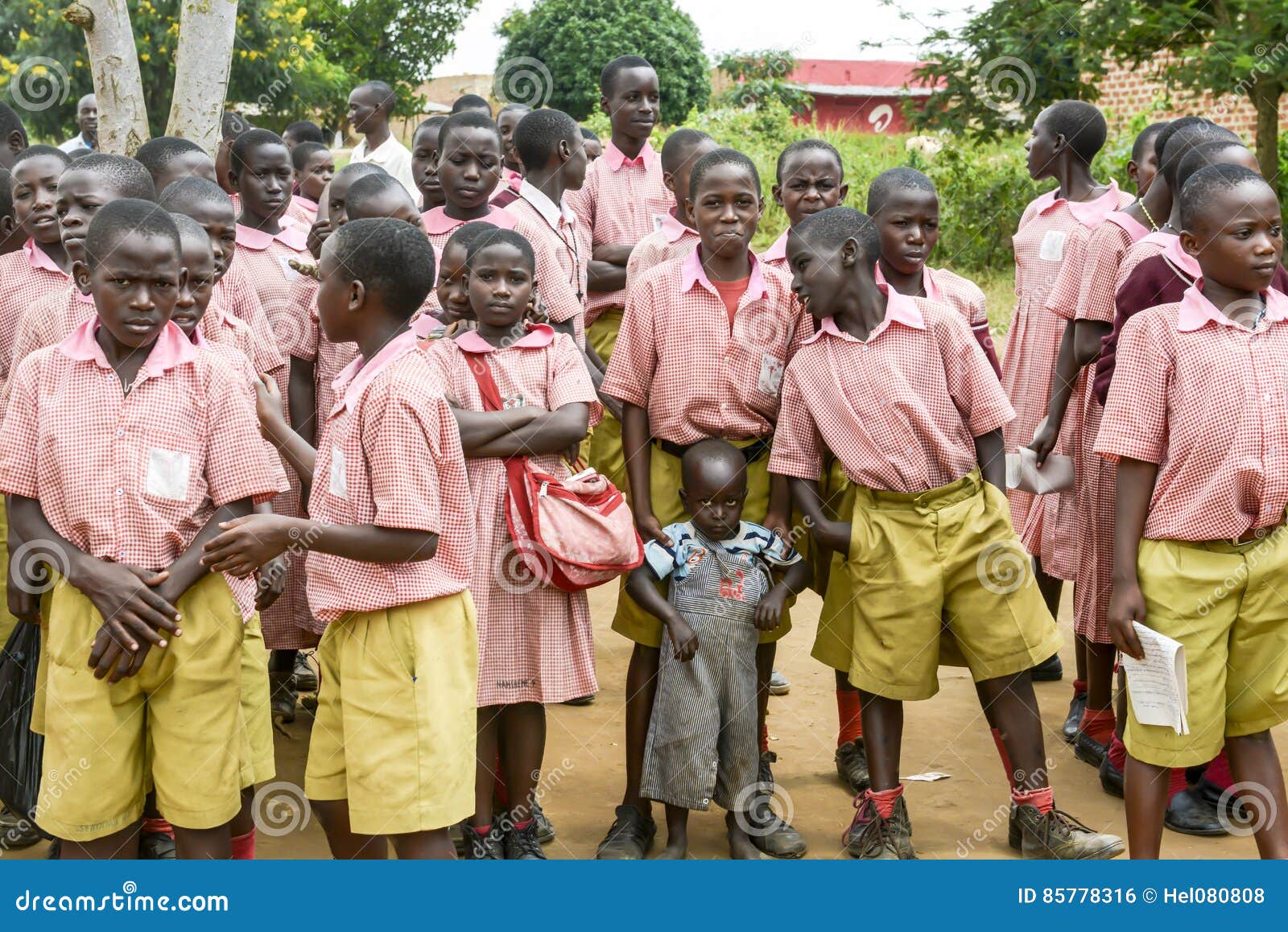 Students in Uganda, School Boys and Girls of Ugandan School. One School ...