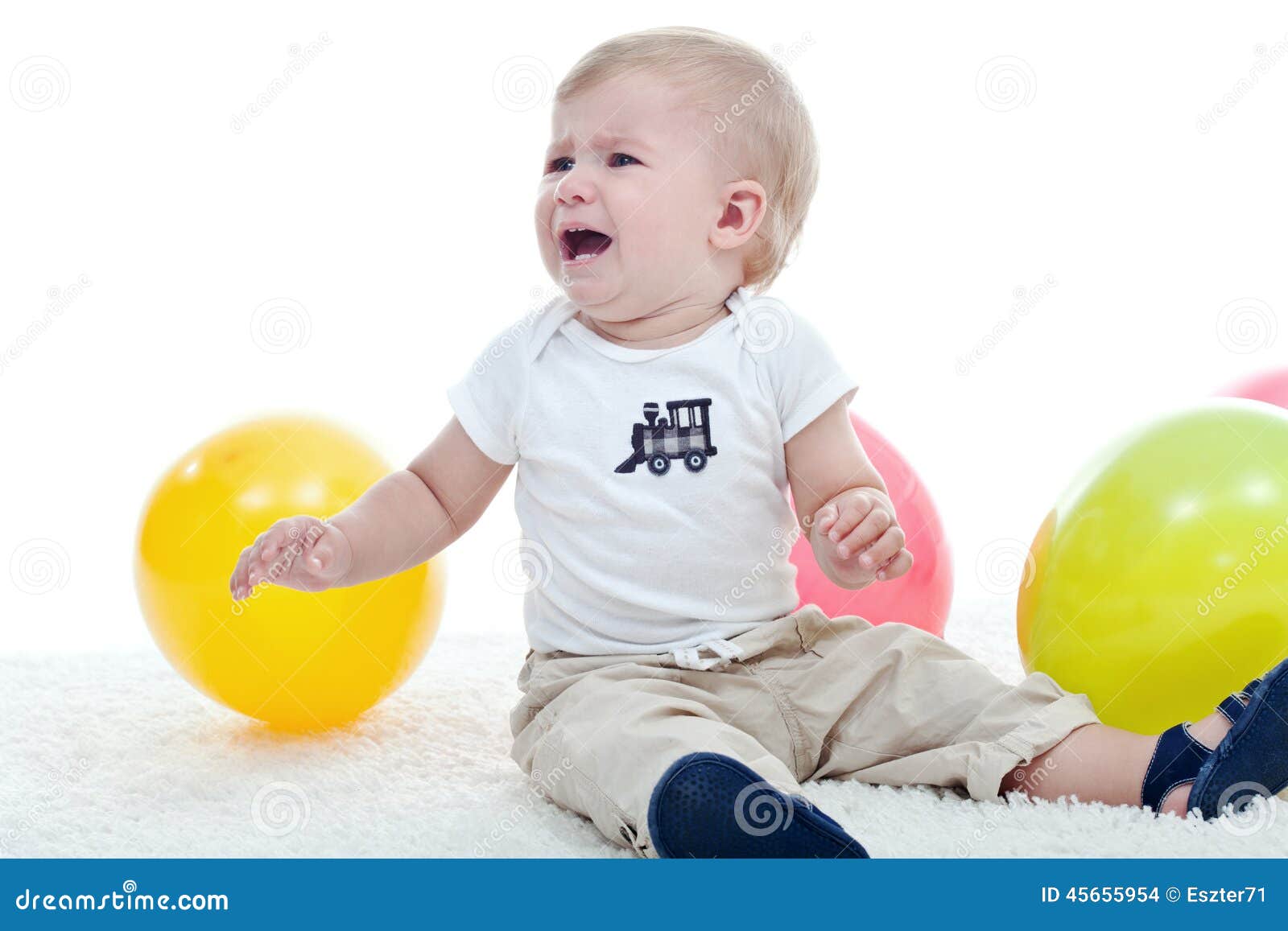 Little boy crying stock photo. Image of portrait, small - 45655954