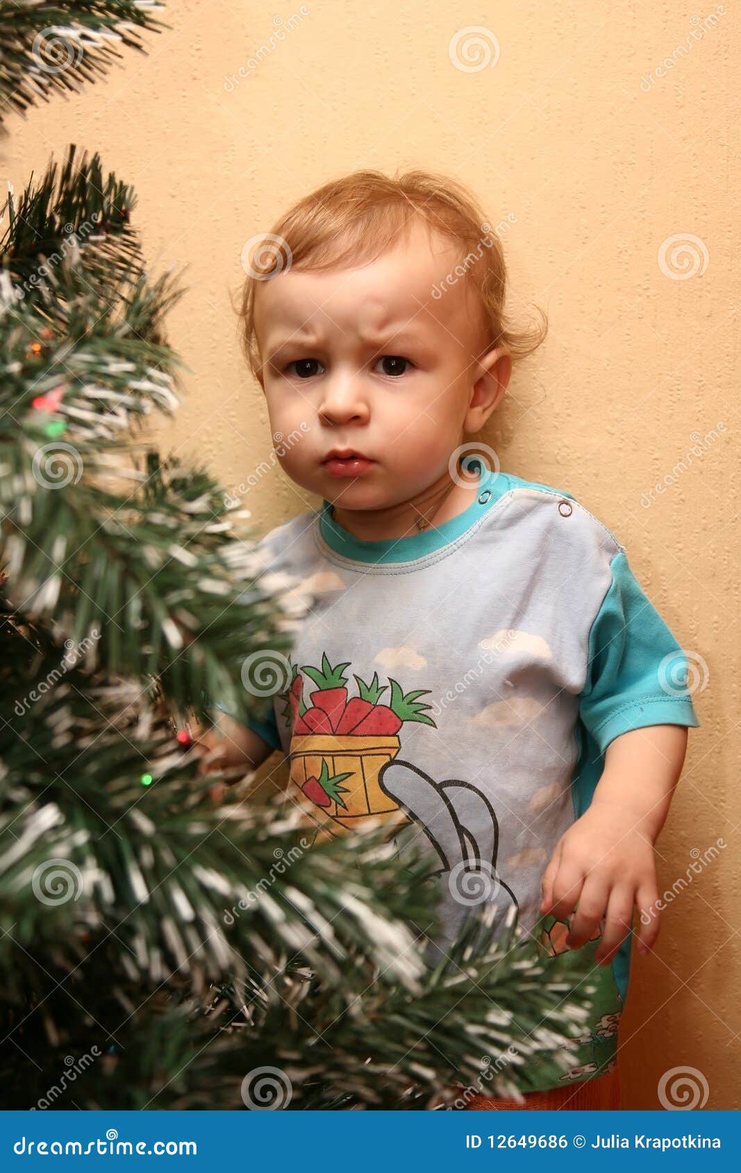 Distrustful Little Girl Sitting In Dark Room Refusing Adult Helping ...