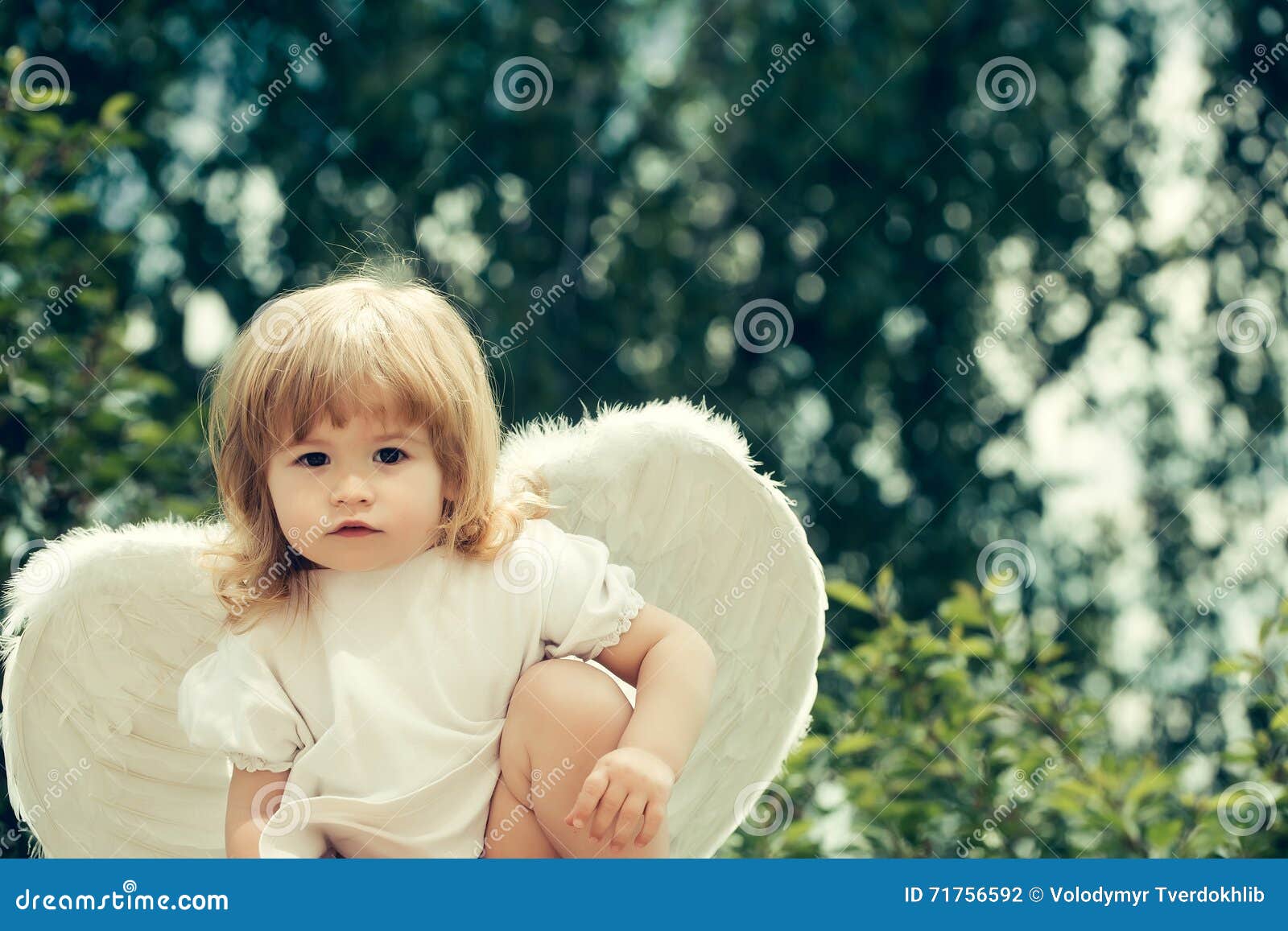 Little Boy Dressed As Angel Stock Photo - Image of heaven, lovely: 71756592