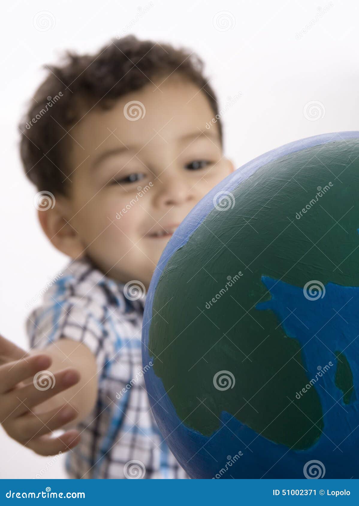 A Little boy earth stock image. Image of educate, portrait - 51002371