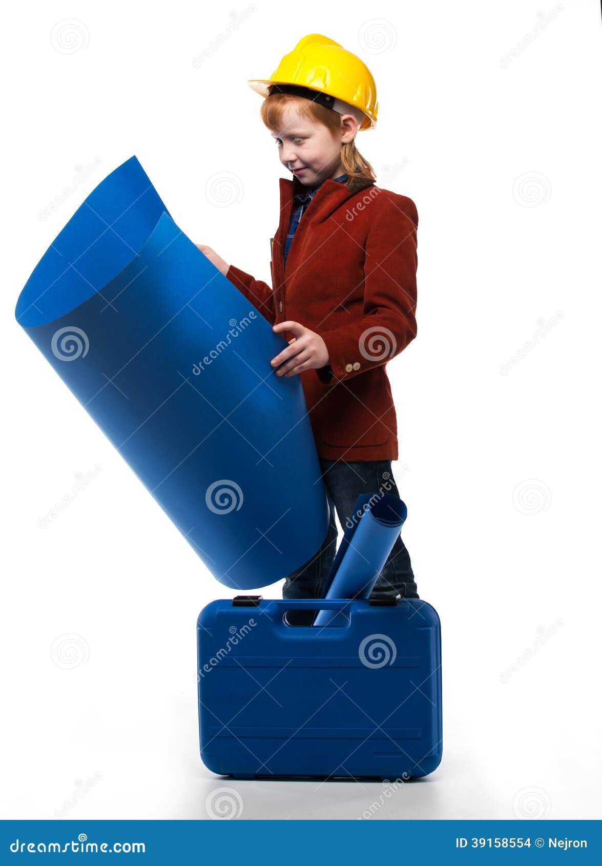 Little boy engineer stock photo. Image of jacket, professional - 39158554