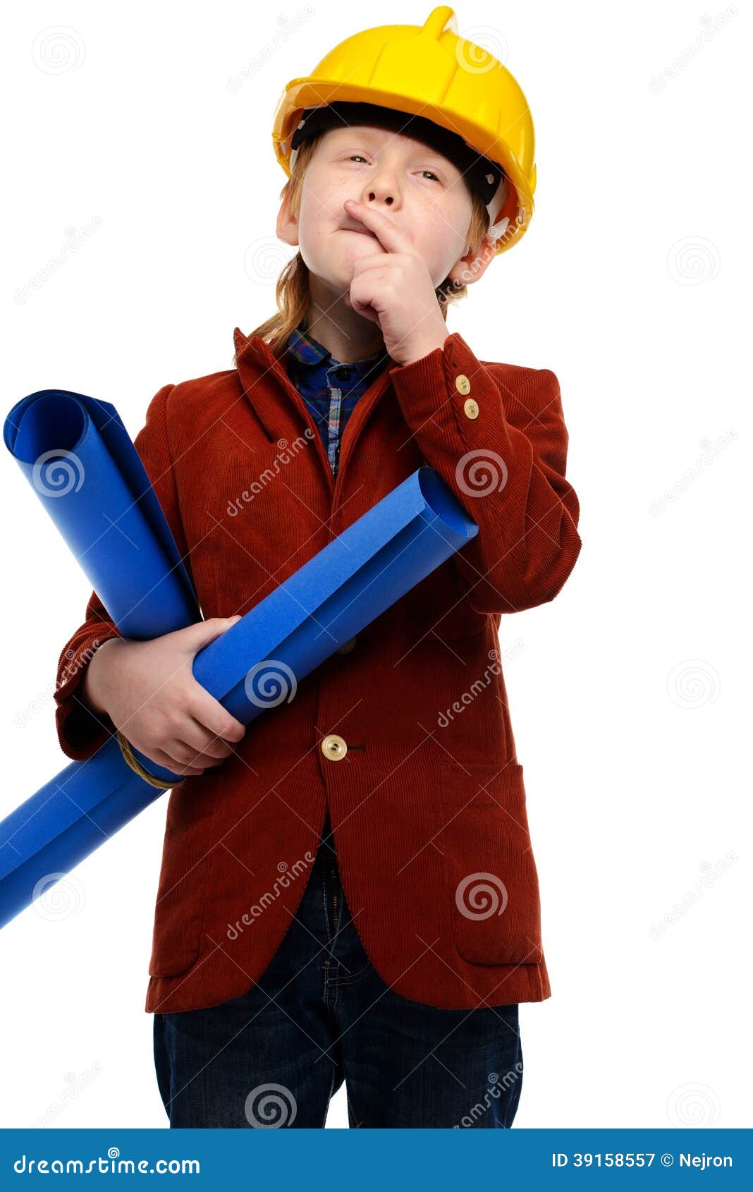 Little boy engineer stock image. Image of protective - 39158557