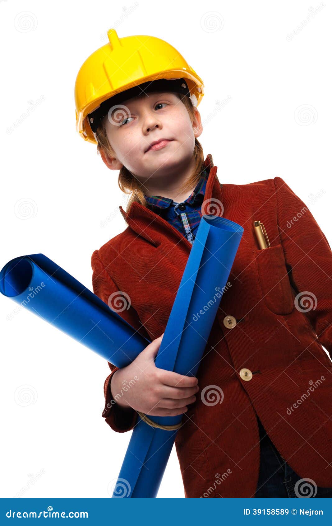 Little boy engineer stock image. Image of building, professional - 39158589