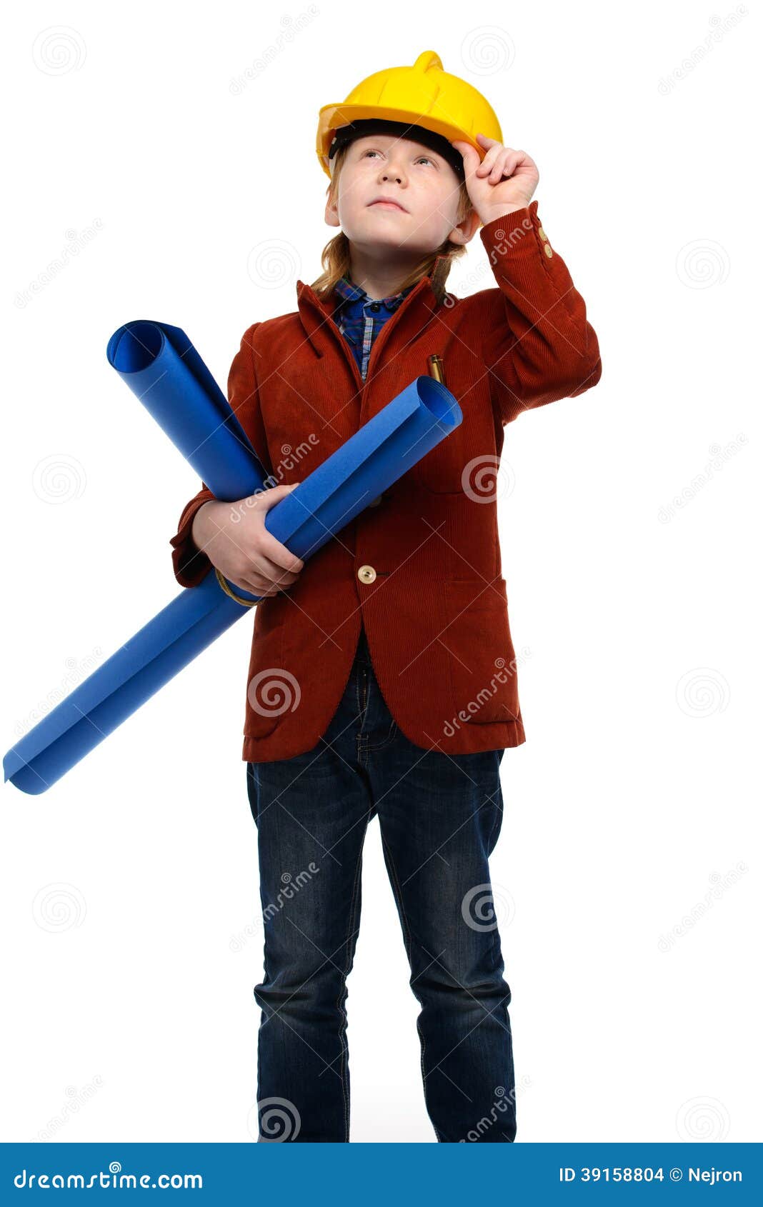 Little boy engineer stock photo. Image of design, industry - 39158804
